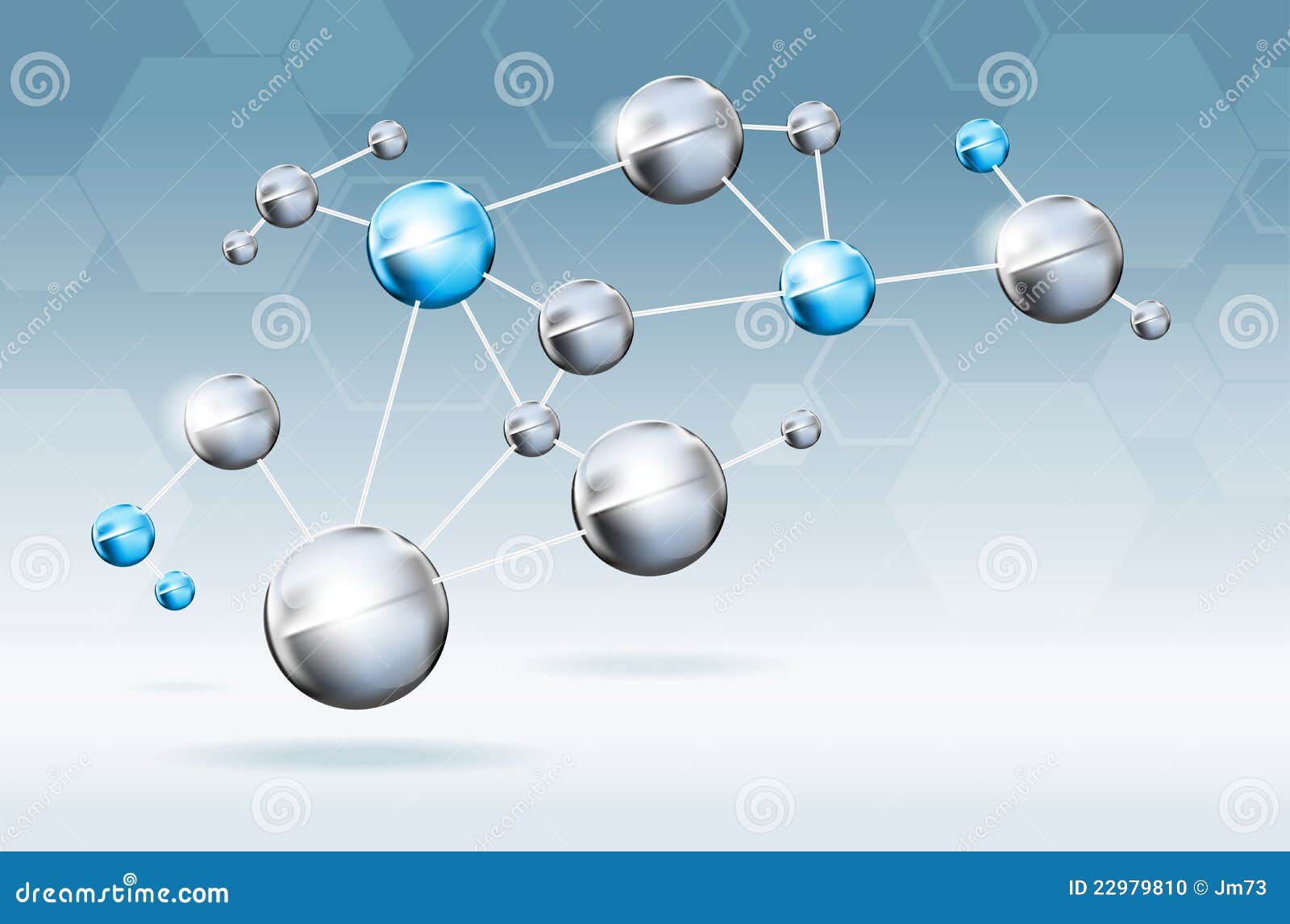 Abstract Molecules Background Stock Vector - Illustration of chemistry ...