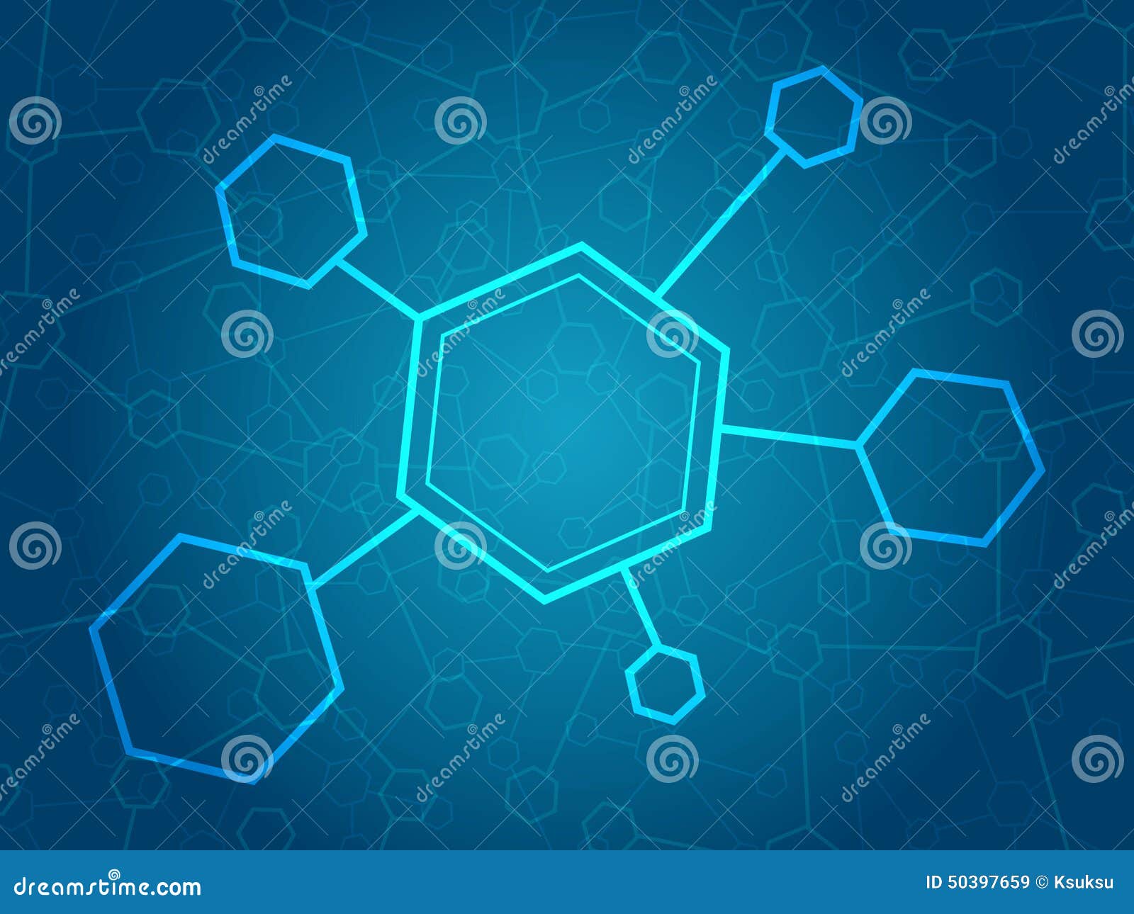 Abstract Molecules Background Stock Vector - Illustration of lights ...