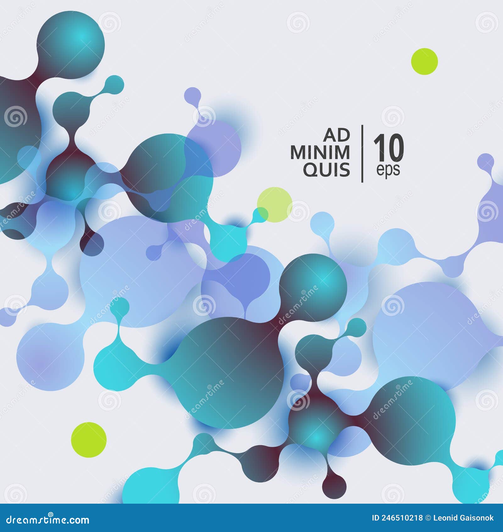 Abstract Molecules Background with Cells Stock Vector - Illustration of ...