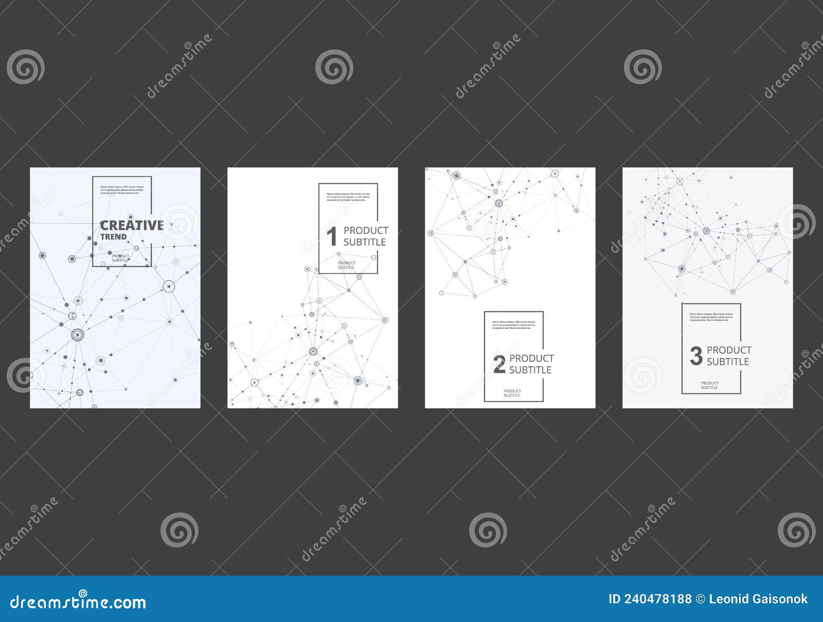 Abstract Molecules Cover Template. Graphic Convergence Connect. Vector ...