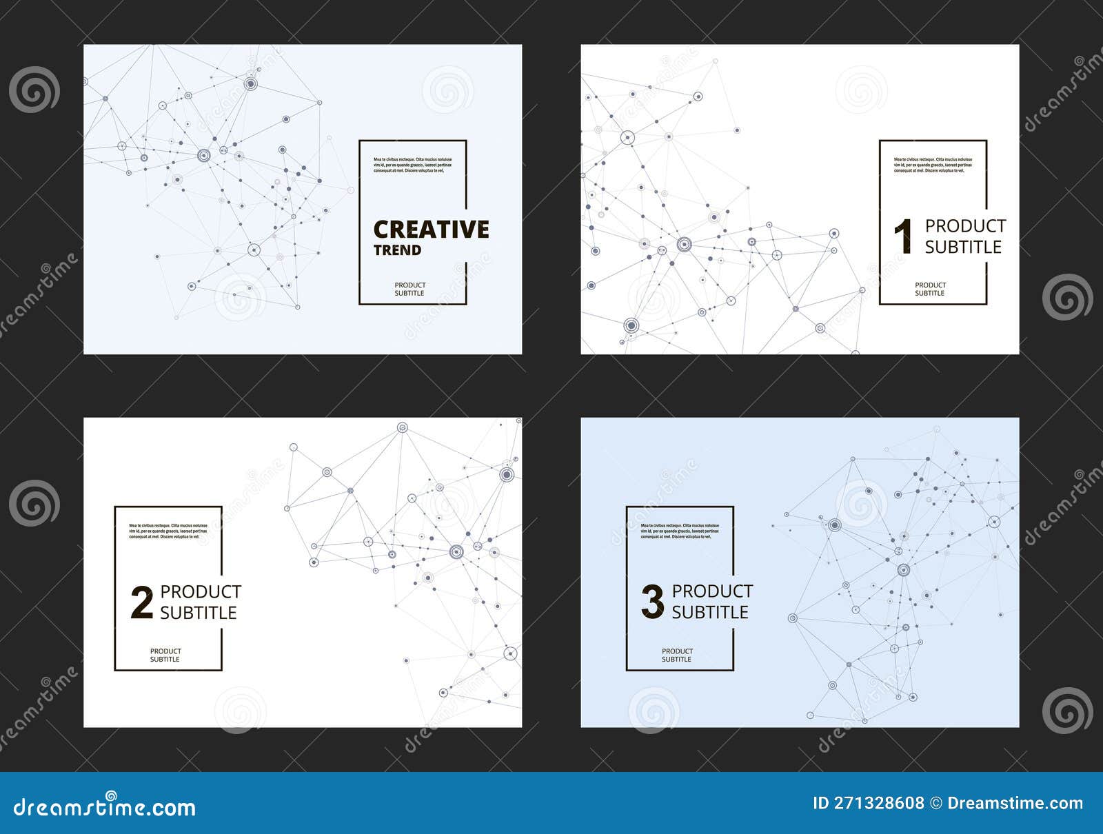 Abstract Molecules Cover Template. Vector Design Element Shapes. Vector ...