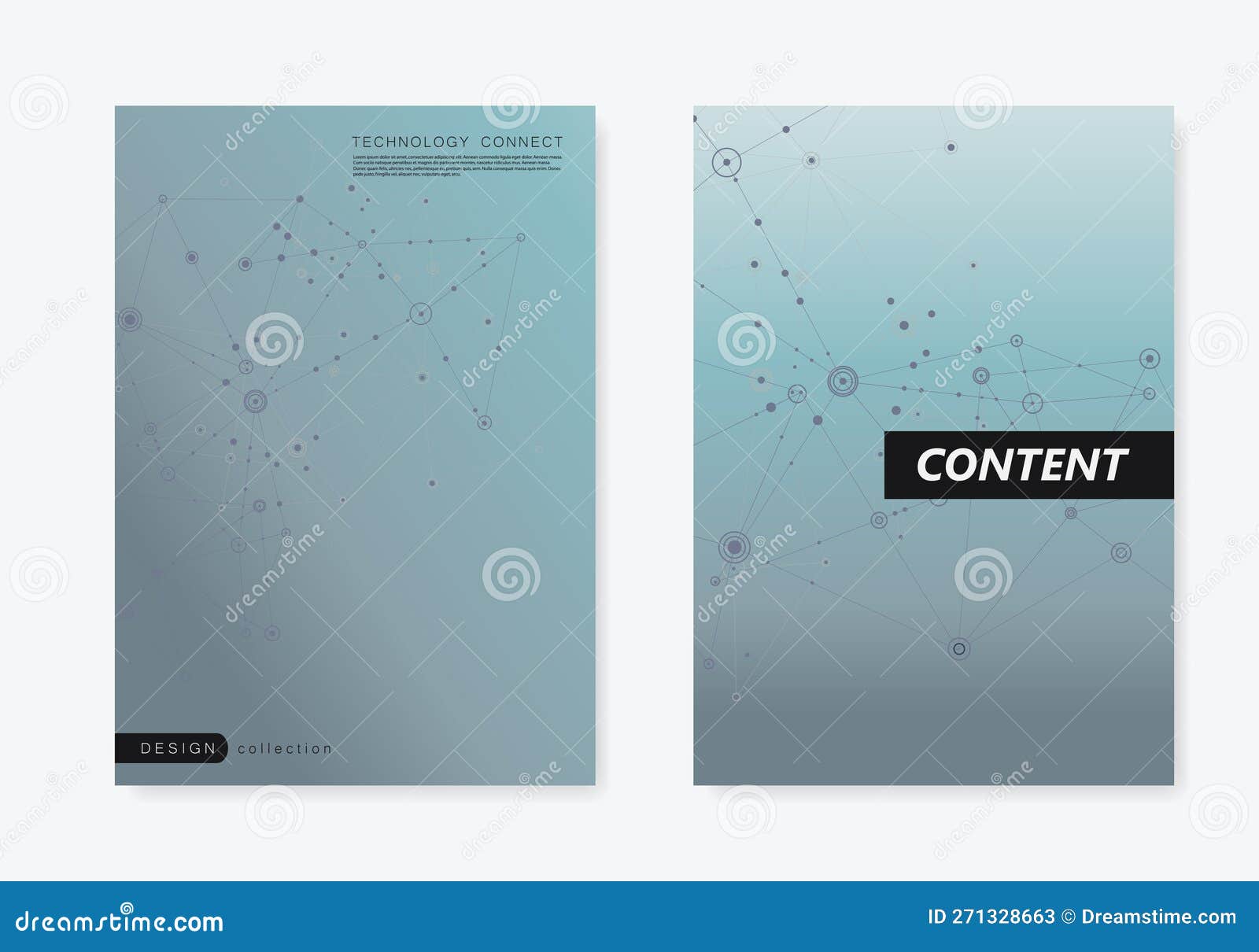 Abstract Molecules Cover Template. Vector Design Element Shapes. Vector ...