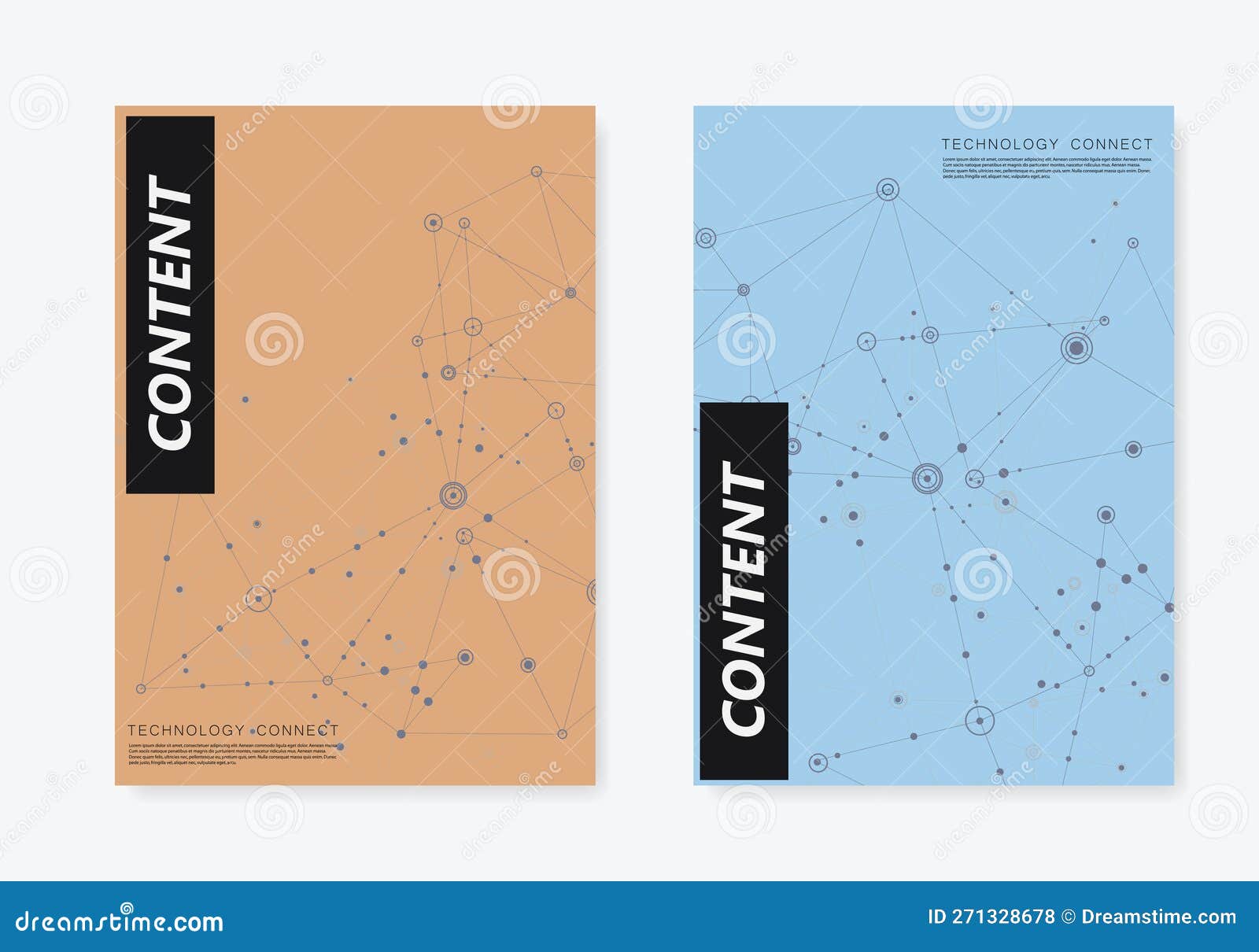 Abstract Molecules Cover Template. Vector Design Element Shapes. Vector ...