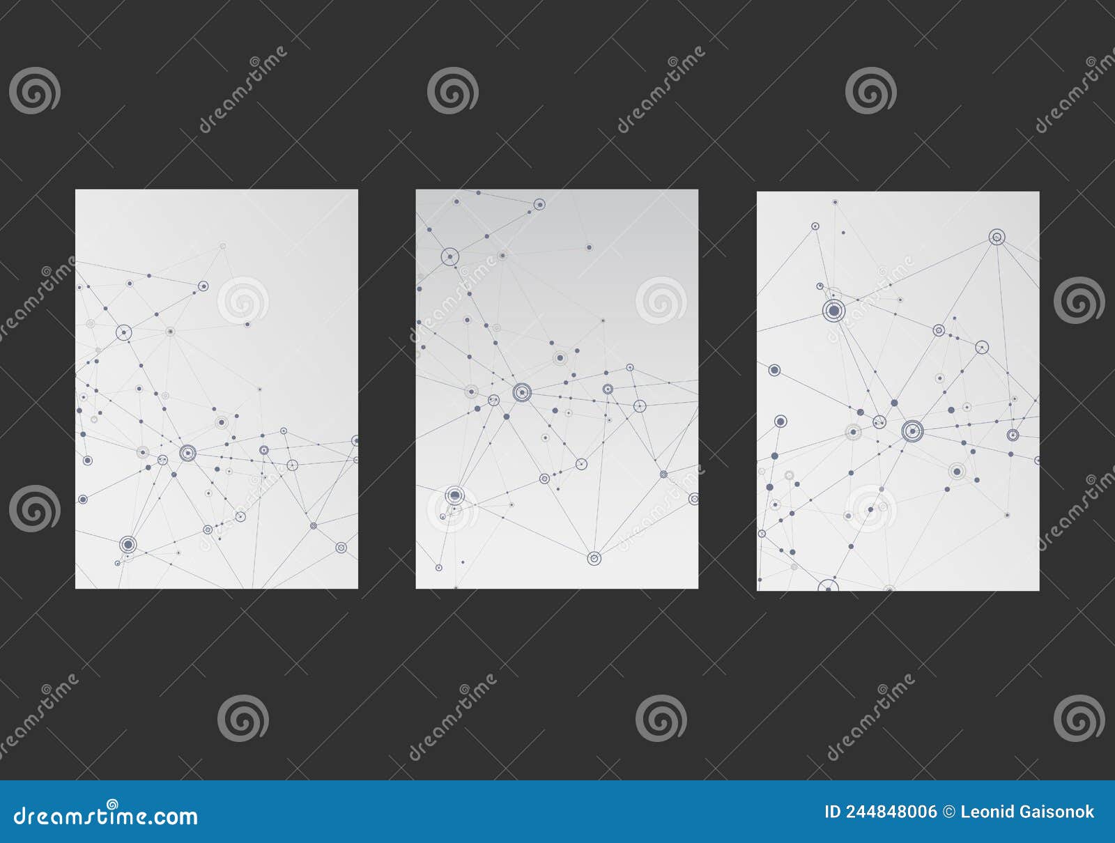 Abstract Molecules Cover Template. Vector Design Element Shapes. Vector ...