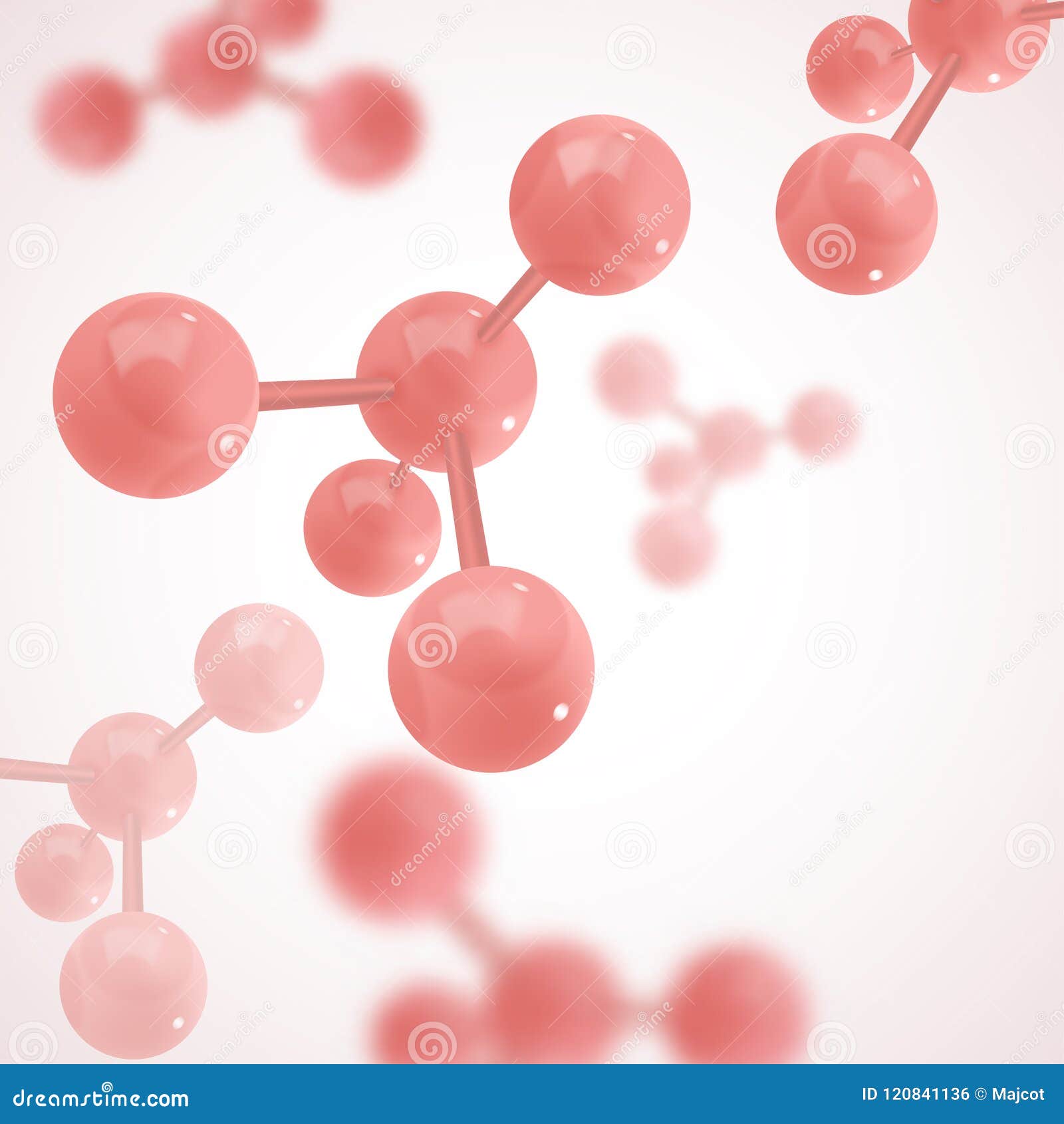 Abstract Molecules Design. Molecular Structure Stock Vector ...