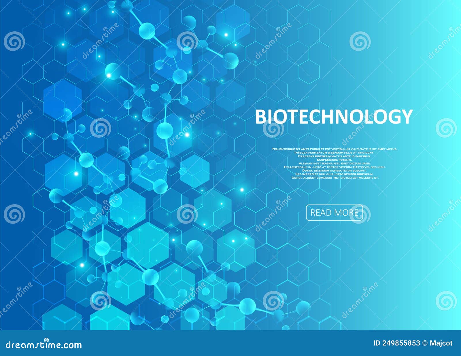 Abstract molecules design stock vector. Illustration of cell - 249855853