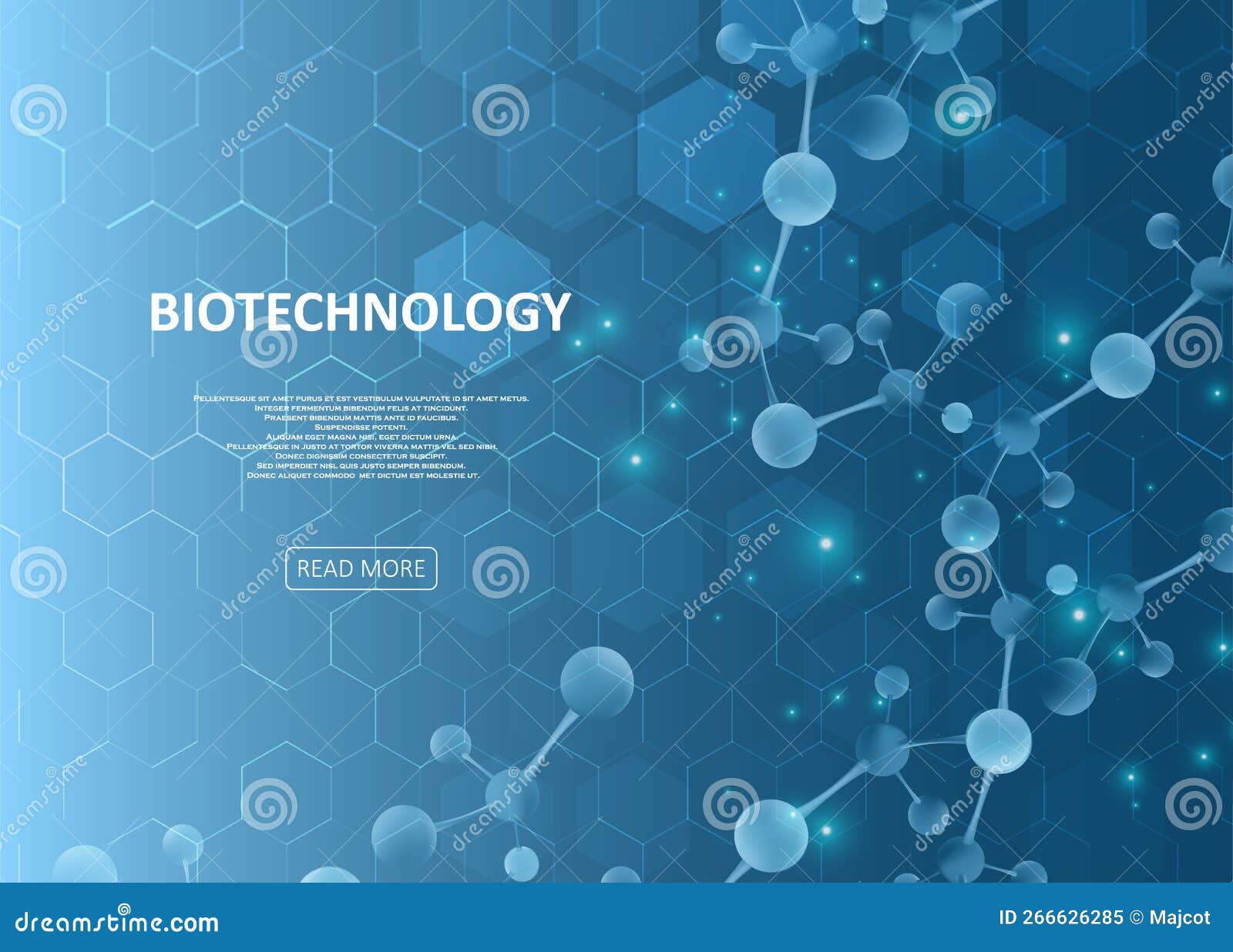 Abstract molecules design stock vector. Illustration of genome - 266626285