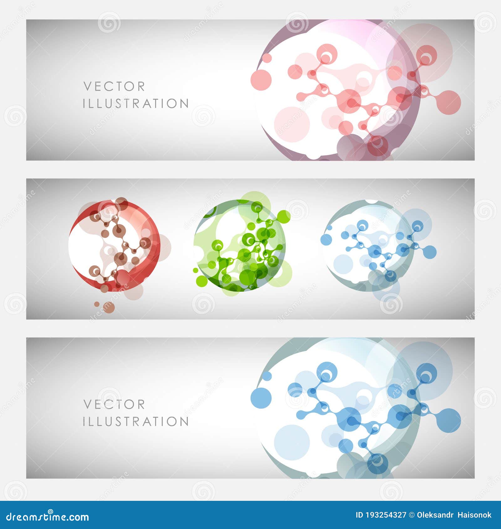 Abstract Molecules Design. Vector Illustration Stock Vector ...