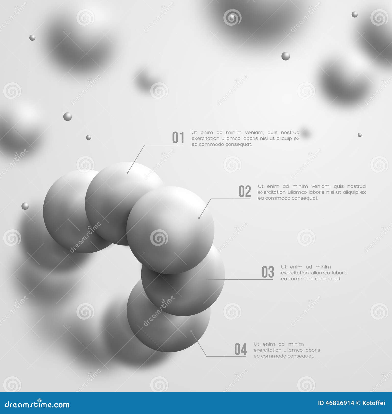 Abstract Molecules Design. Vector Illustration Stock Vector ...