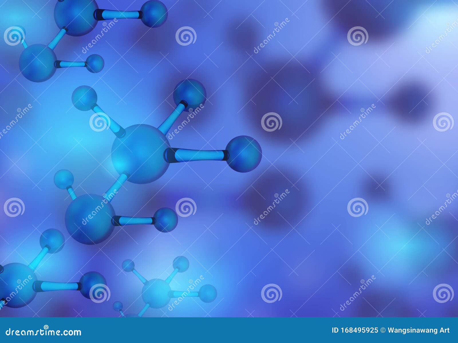 Abstract Molecules Design. Vector Illustration. Atoms Stock Vector ...