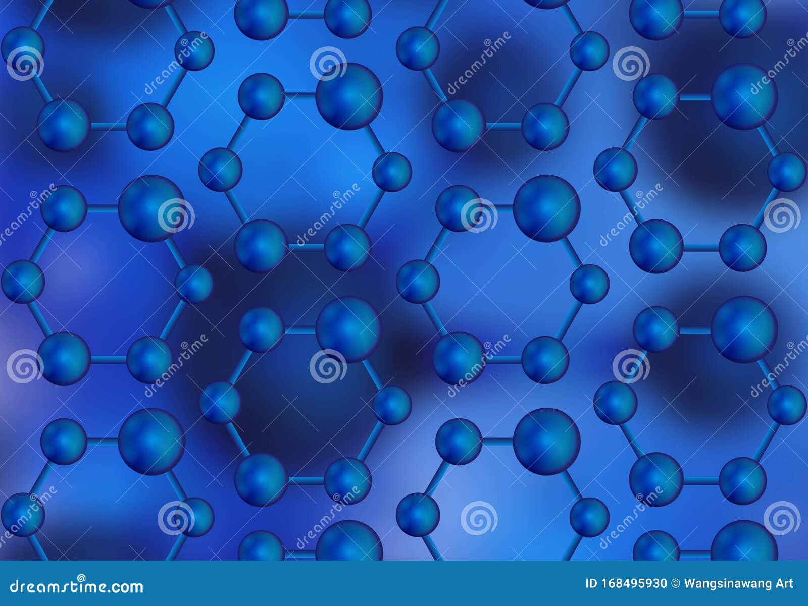 Abstract Molecules Design. Vector Illustration. Atoms Stock Vector ...