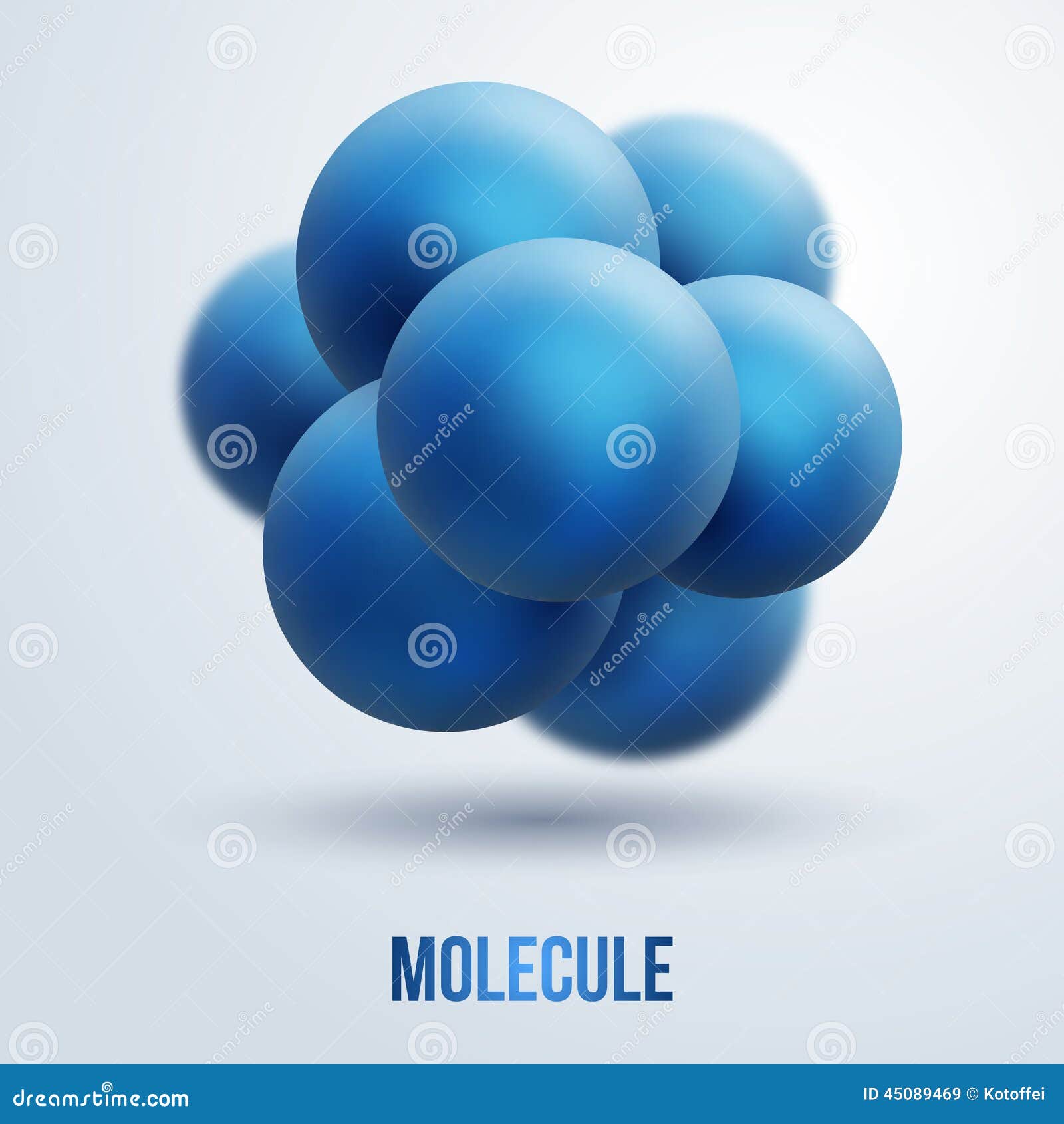 Abstract molecules design. stock vector. Illustration of future - 45089469