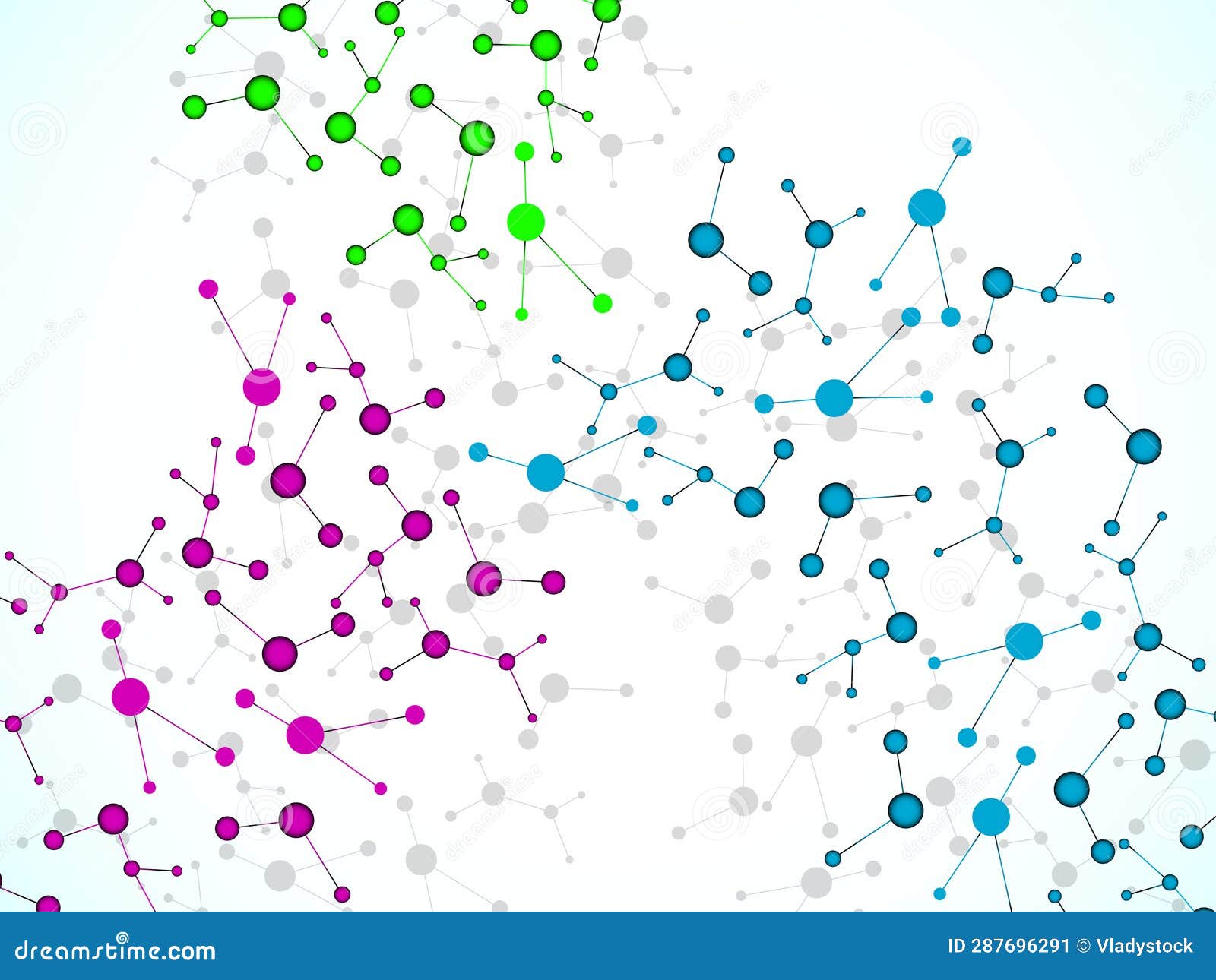 Abstract Molecules DNA. Science Background Stock Vector - Illustration ...