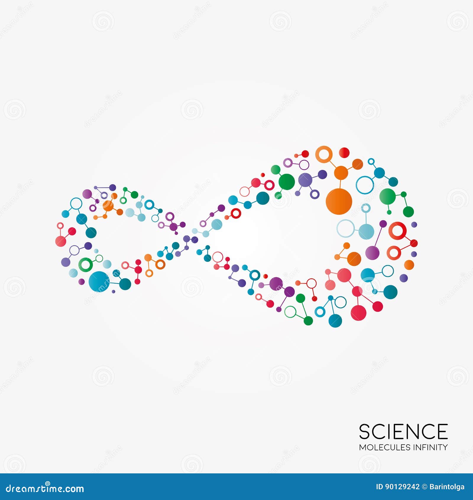 Abstract Molecules Infinity Stock Vector - Illustration of genius ...