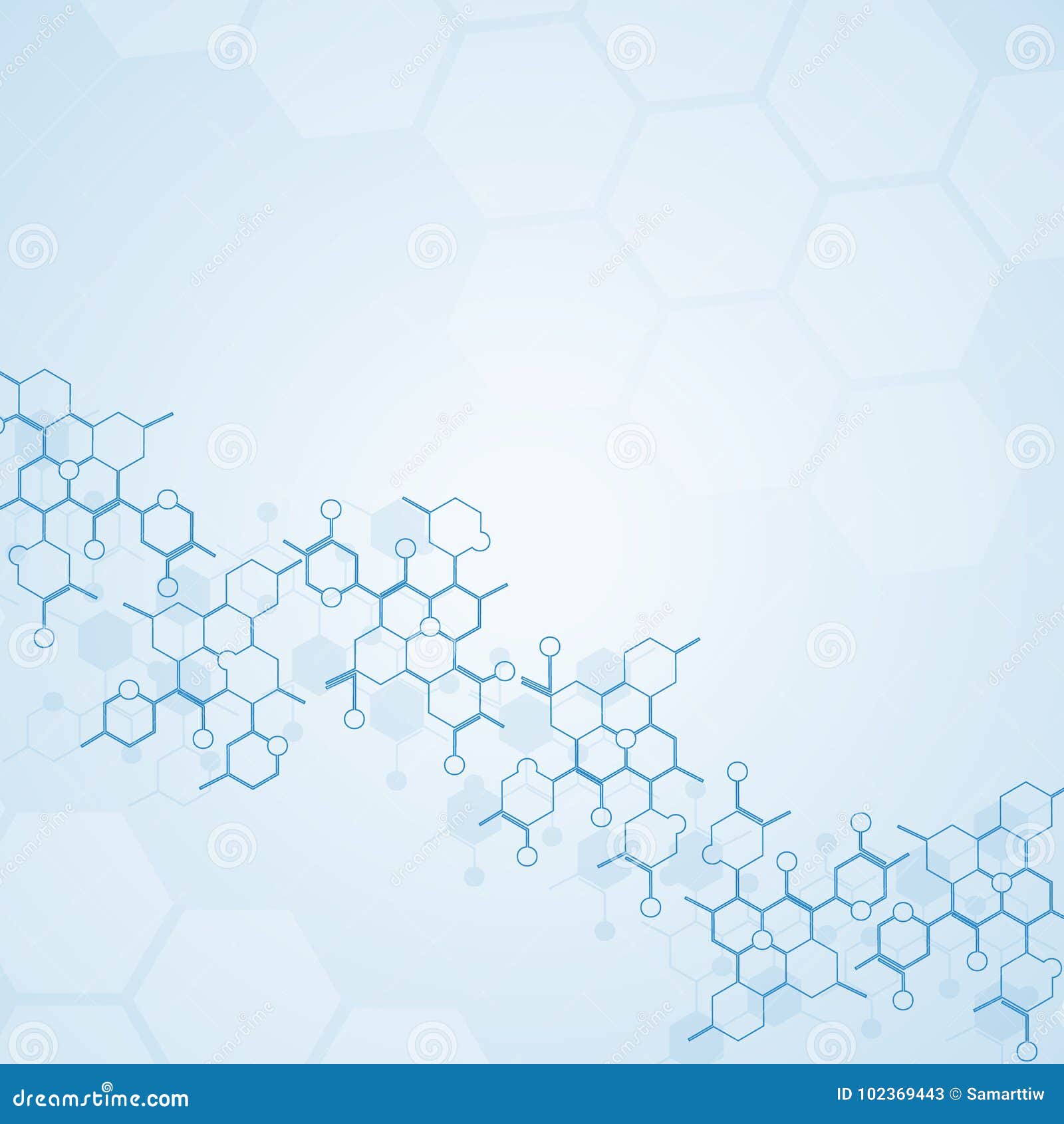 Abstract Molecules Medical Background Stock Vector - Illustration of ...