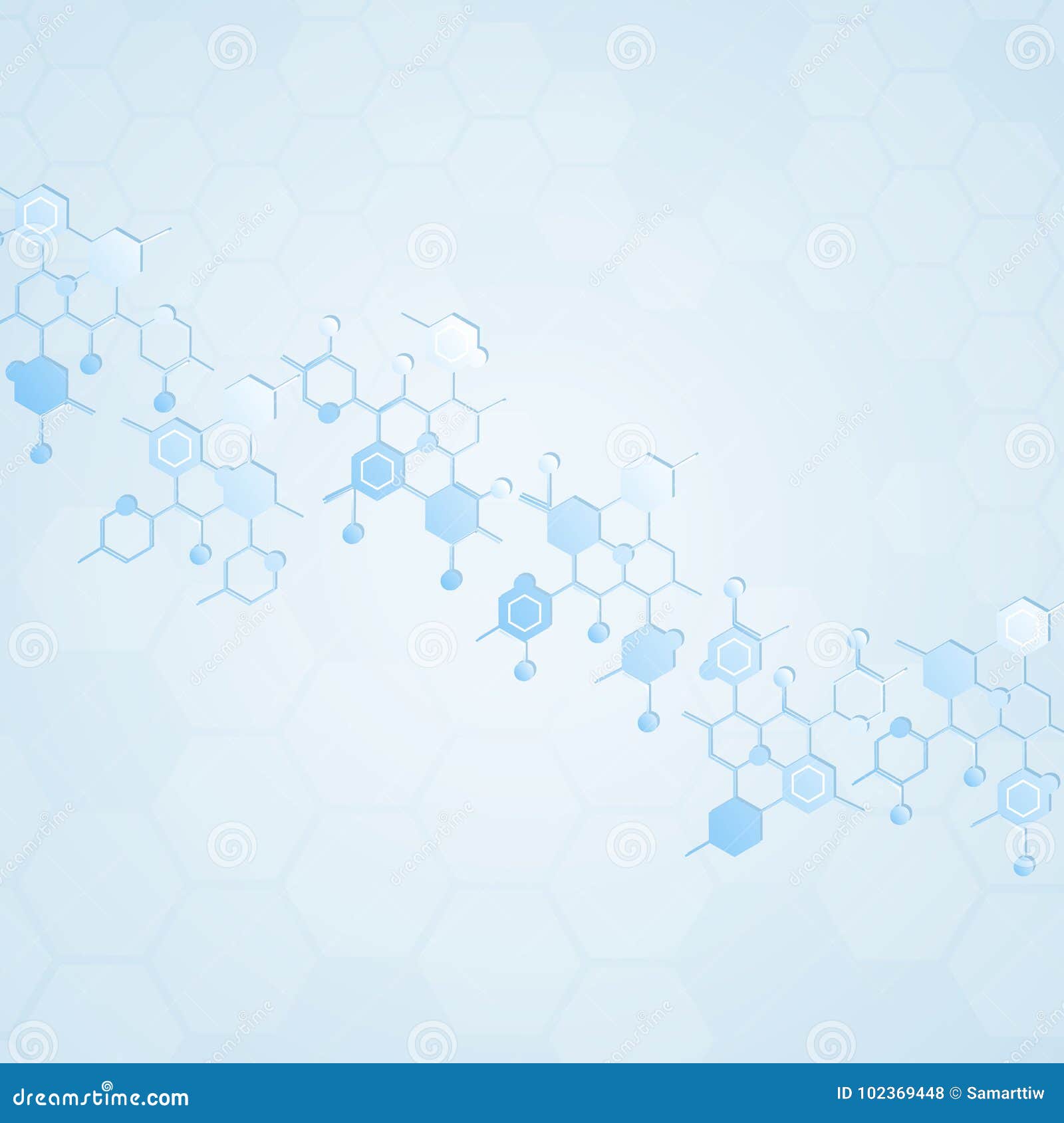 Abstract Molecules Medical Background Stock Vector - Illustration of ...