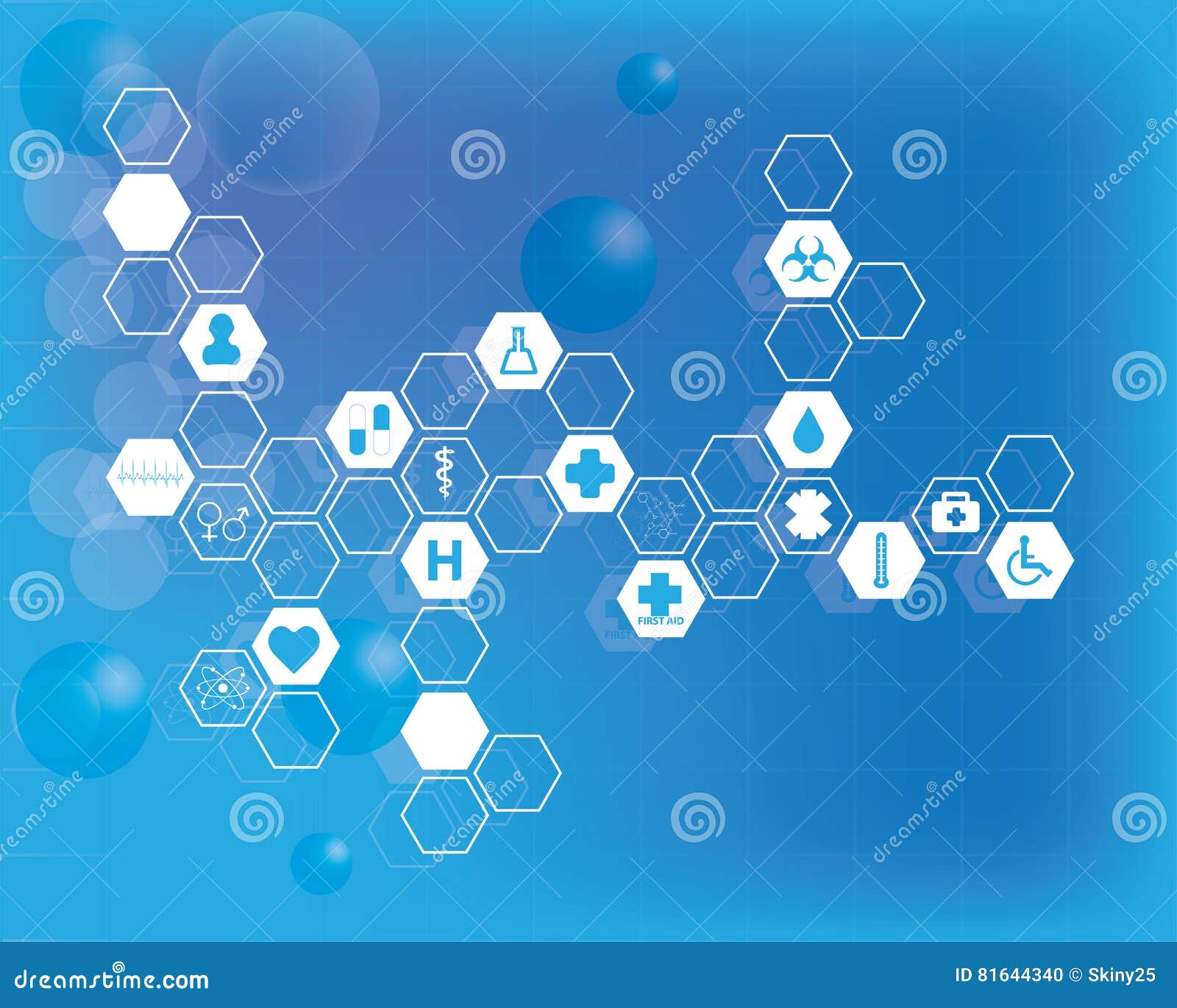 Abstract Molecules Medical Background Stock Vector Illustration Of