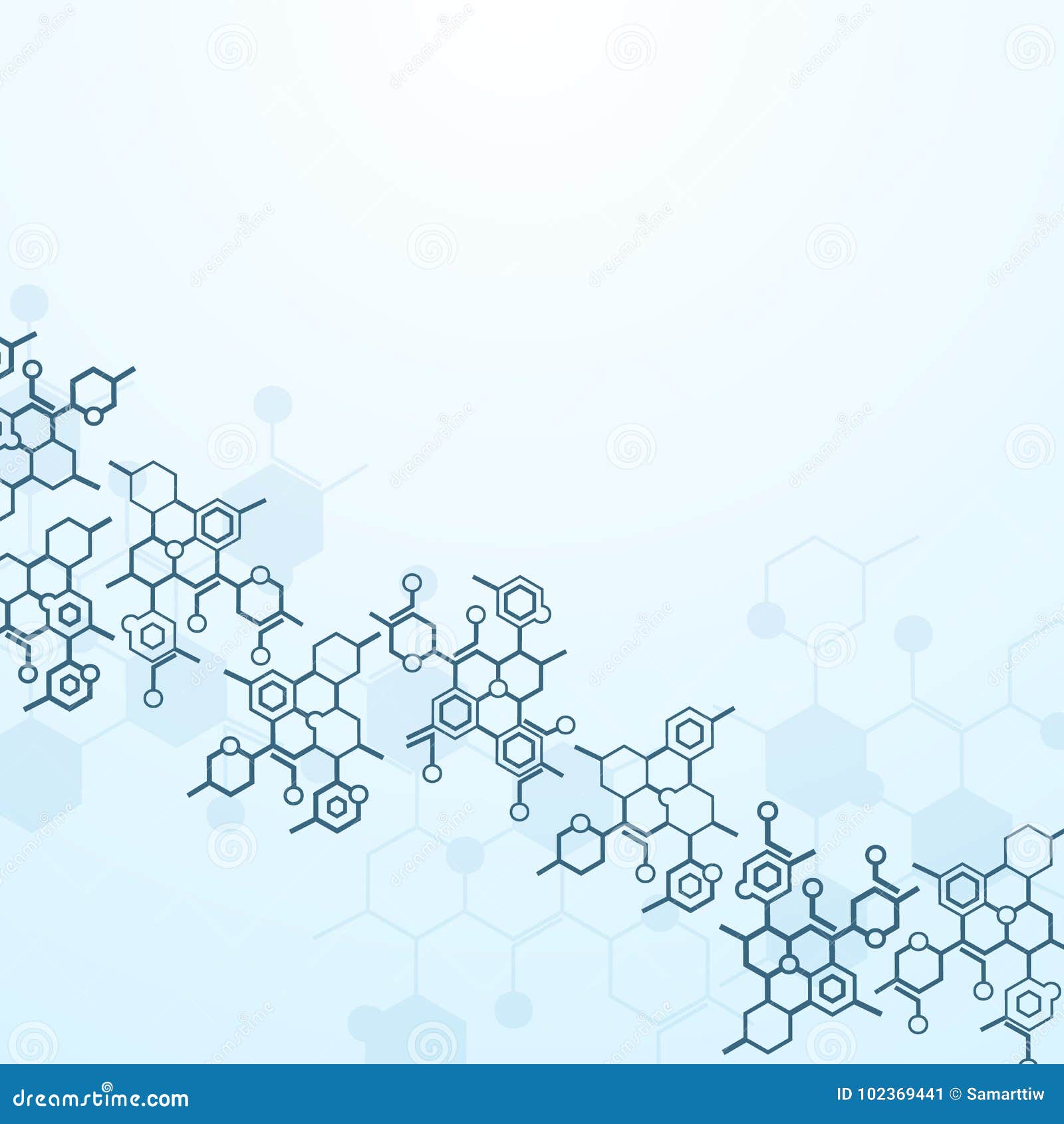 Abstract Molecules Medical Background Stock Vector - Illustration of ...