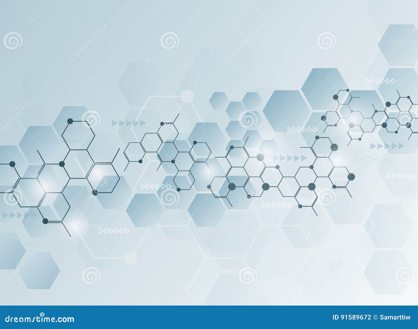 Abstract Molecules Medical Background Stock Vector - Illustration of ...