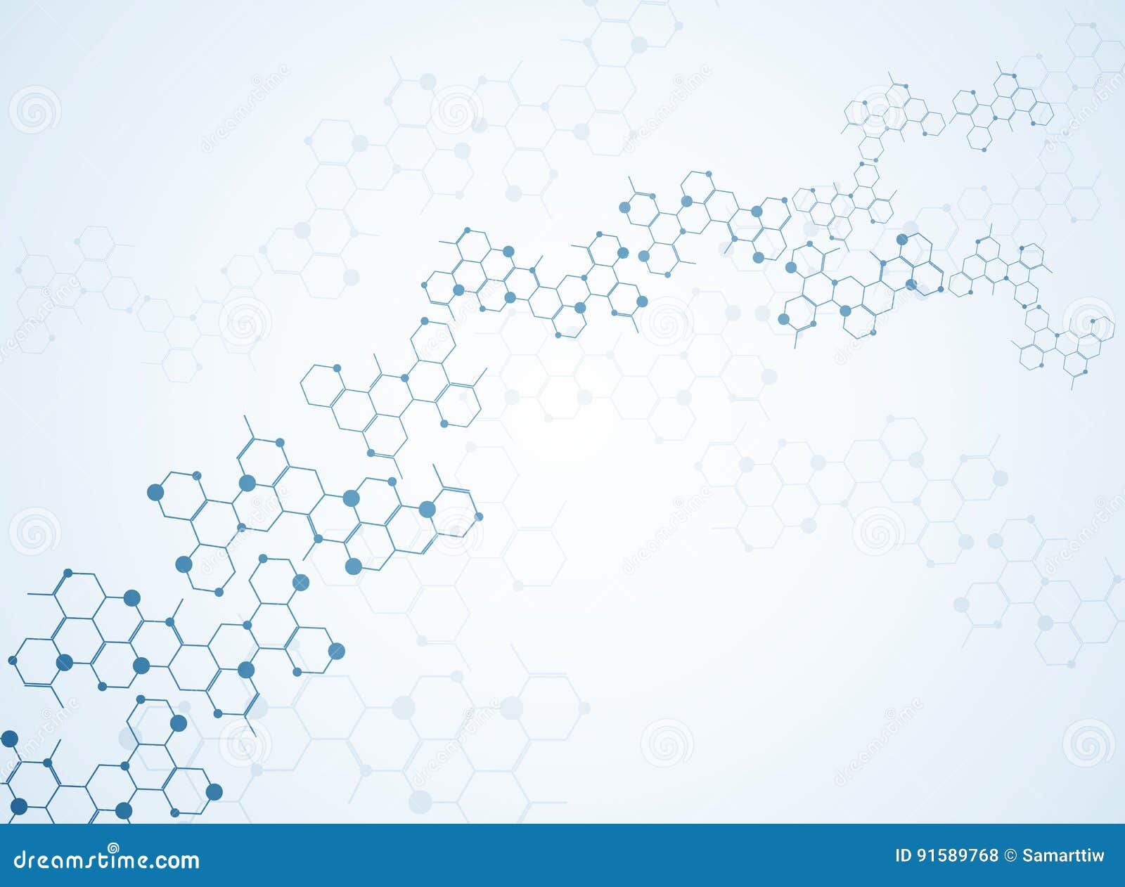 Abstract Molecules Medical Background Stock Vector - Illustration of ...
