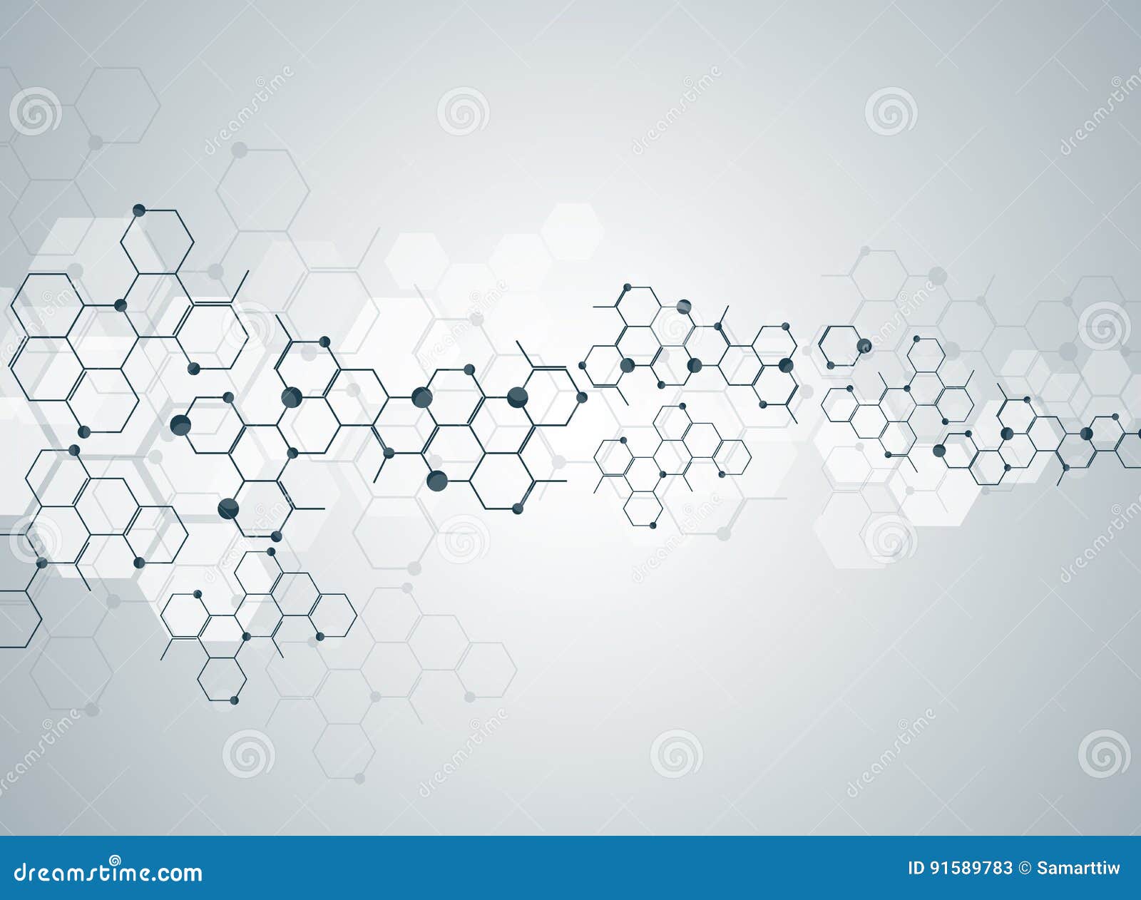 Abstract Molecules Medical Background Stock Vector - Illustration of ...