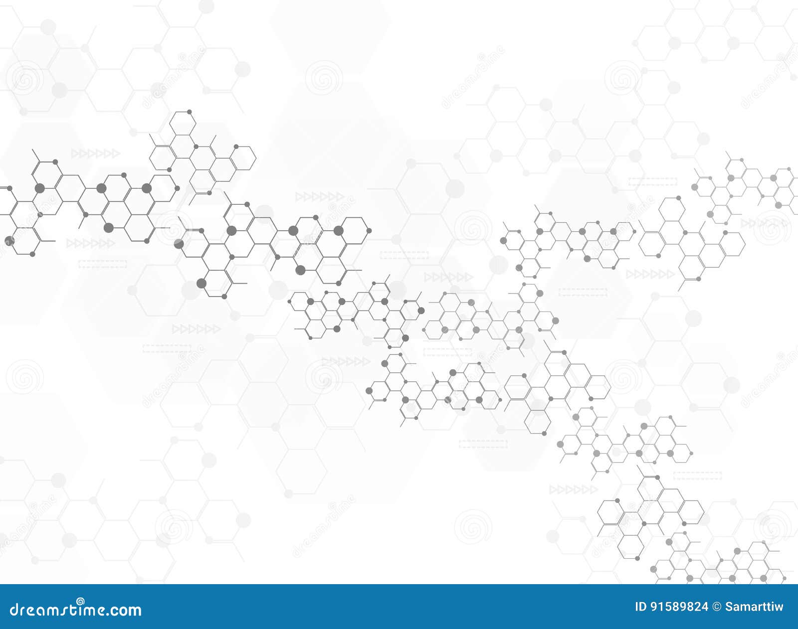 Abstract Molecules Medical Background Stock Vector - Illustration of ...