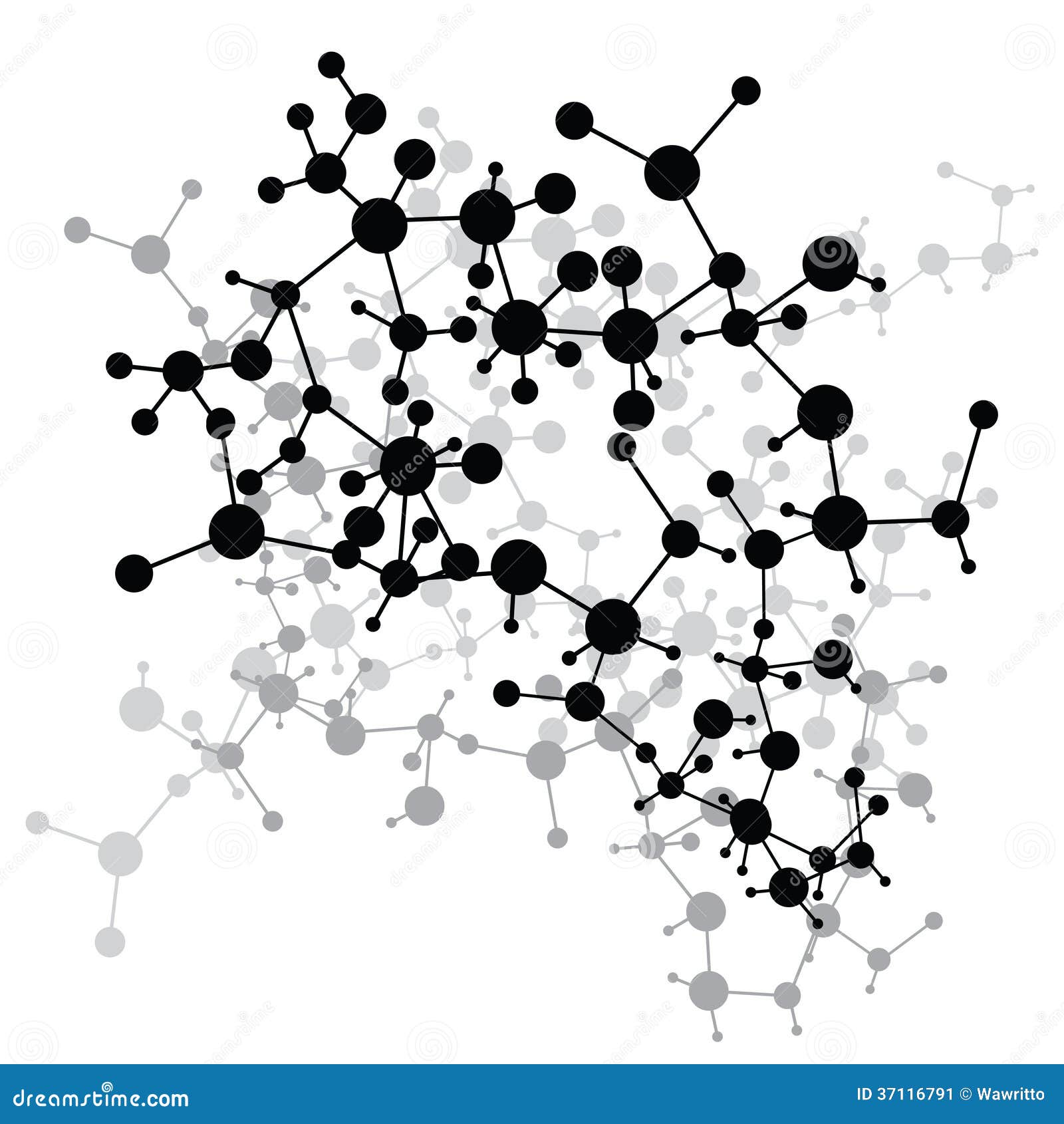 Abstract DNA Molecules Structure. Science And Technology Background ...