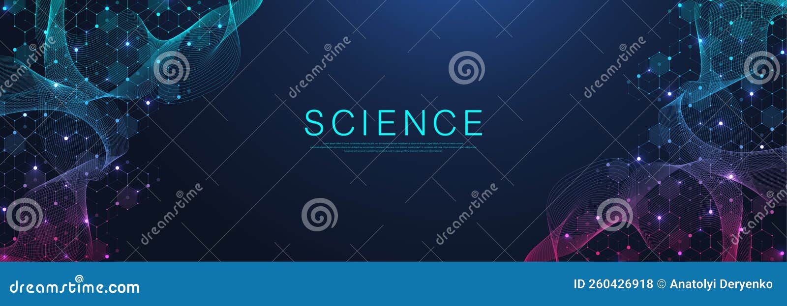 Abstract Molecules Structure Background. Scientific or Medical Concept ...