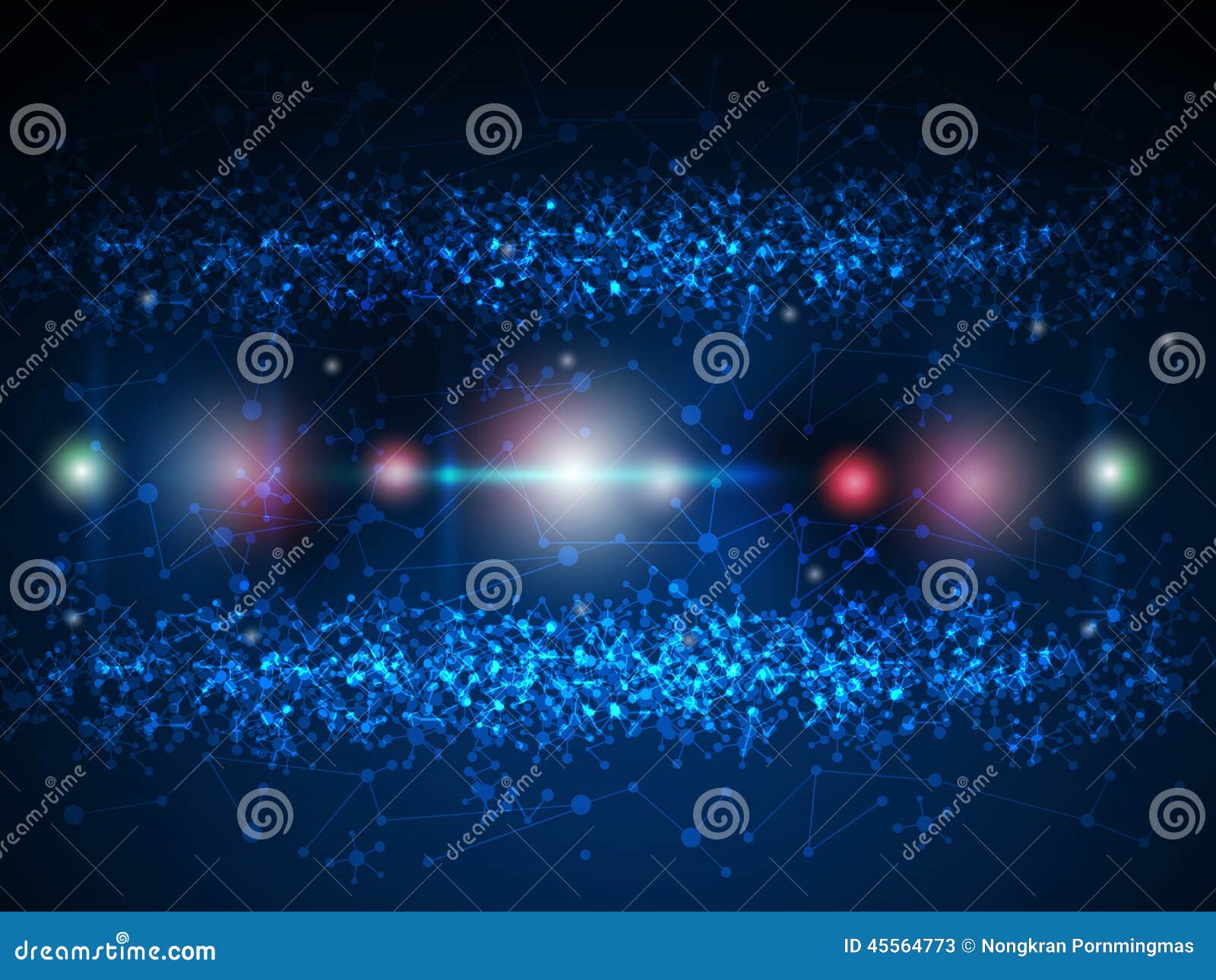 Abstract Molecules Technology Background Stock Vector - Illustration of ...