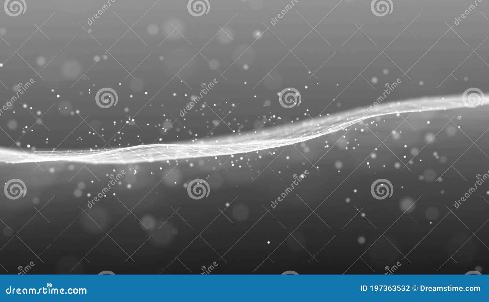 Abstract Molecural Background. Particles Wave. Science Background ...