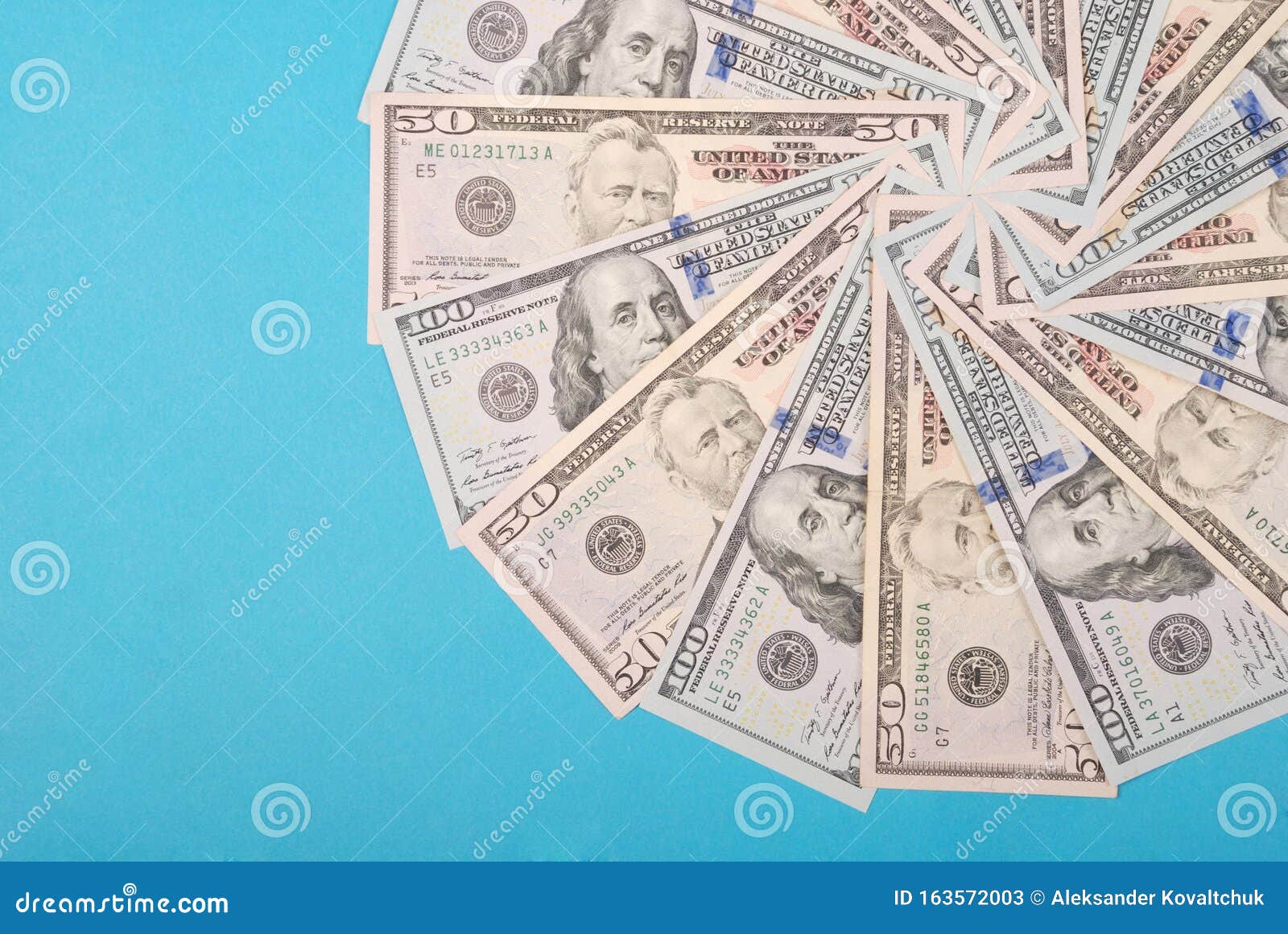 Abstract Money Background Raster Pattern Repeat Circle on Green Stock ...