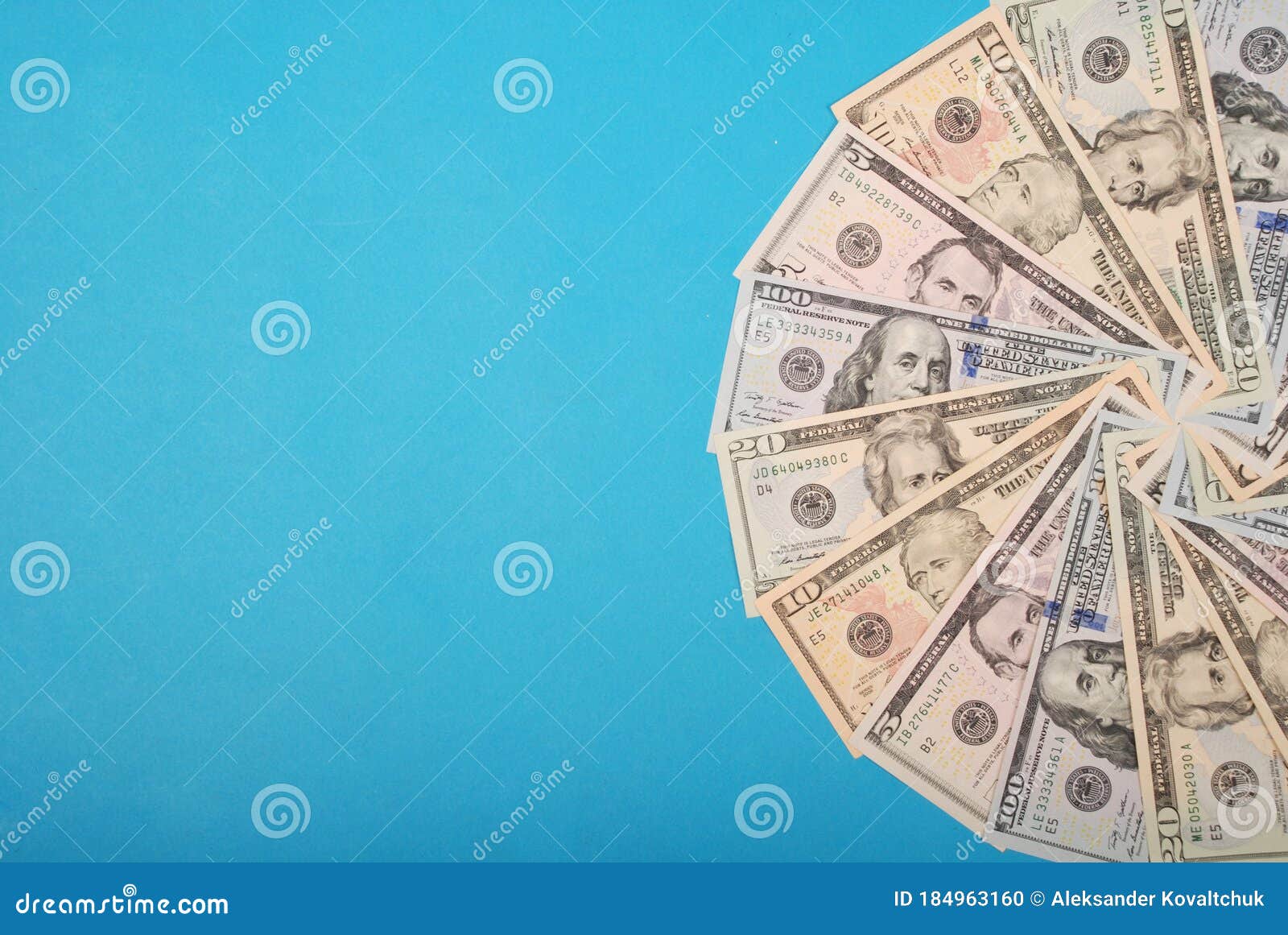 Abstract Money Background Raster Pattern Repeat Circle on Green Stock ...