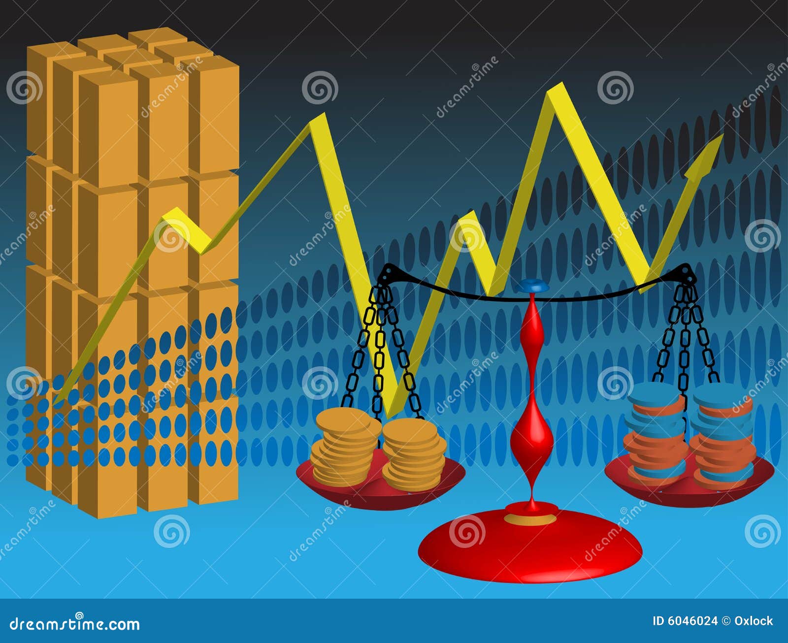 Abstract money balance stock illustration. Illustration of concept ...