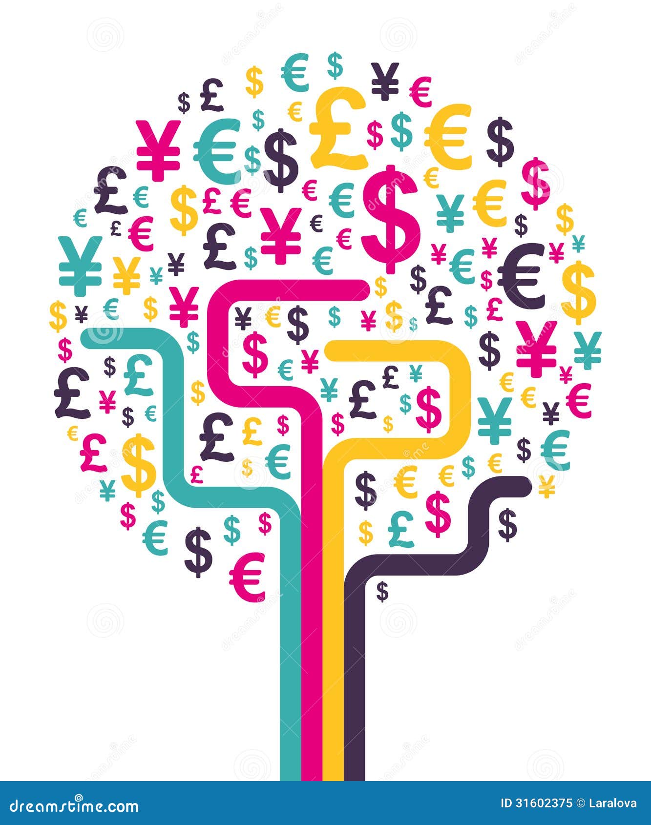 Abstract Money Packs Or Bags Illustrations Background. Details ...