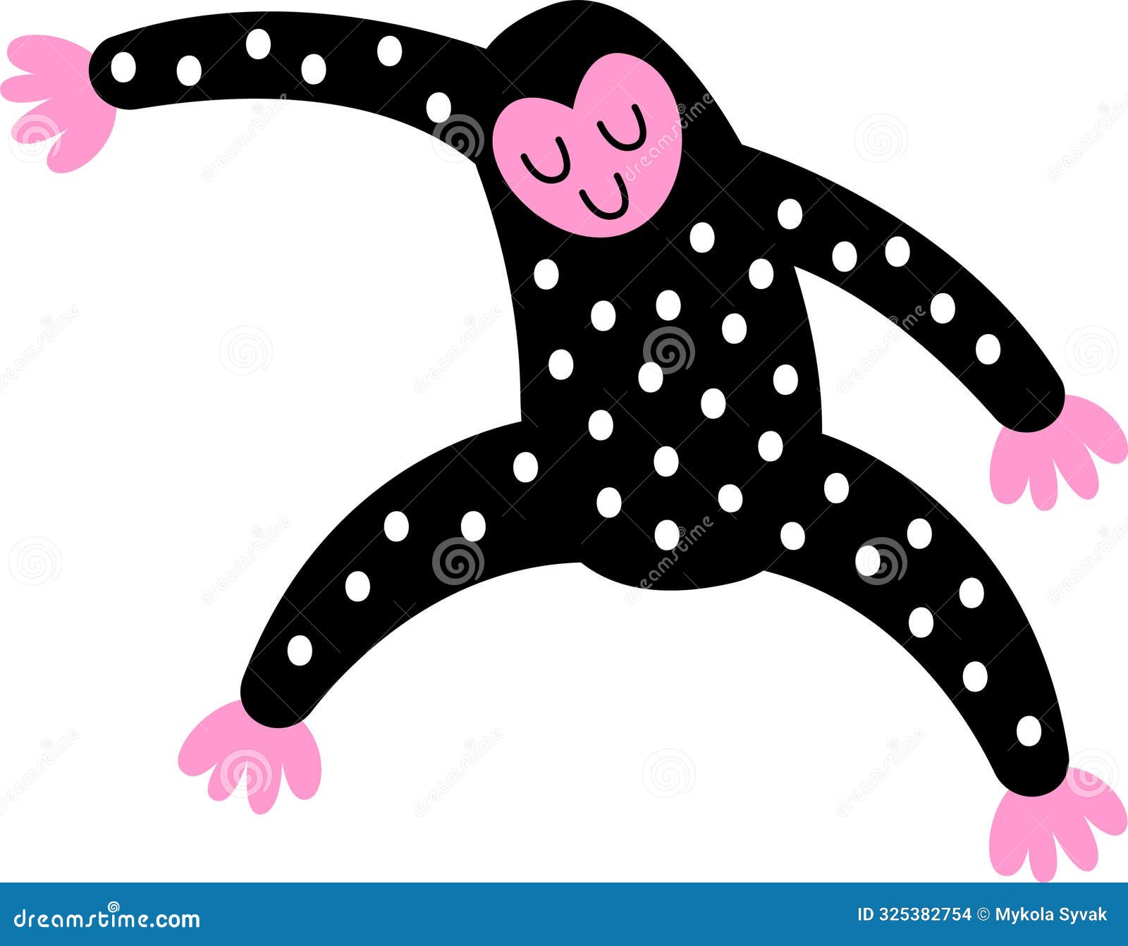 Abstract Monkey Handdrawn stock illustration. Illustration of animal ...