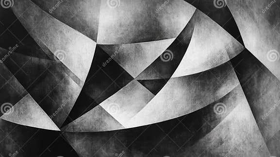 Abstract Monochromatic Geometric Pattern with Textured Background Stock ...