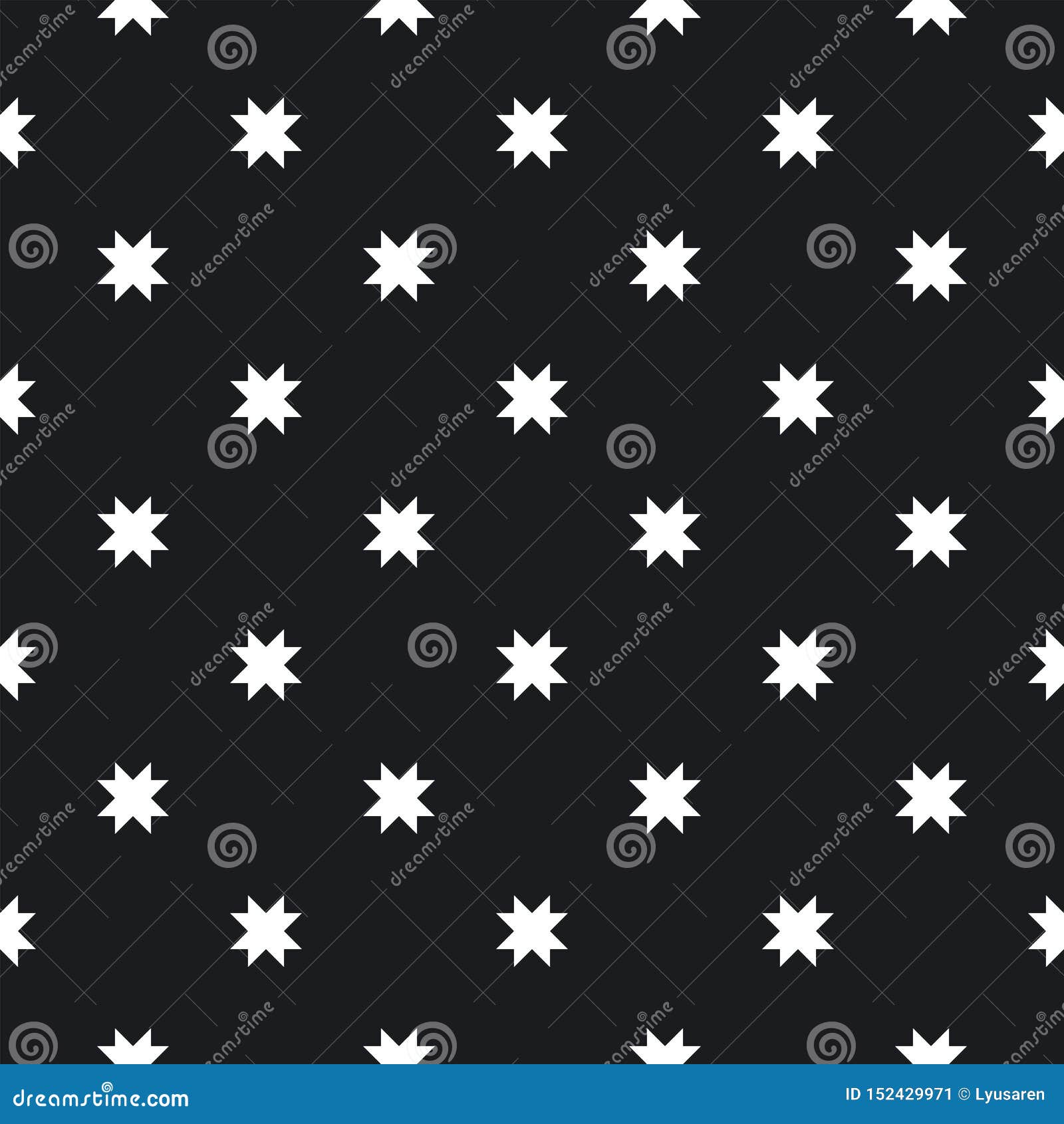 Abstract Monochrome Background with Small Angular Figures Stock ...