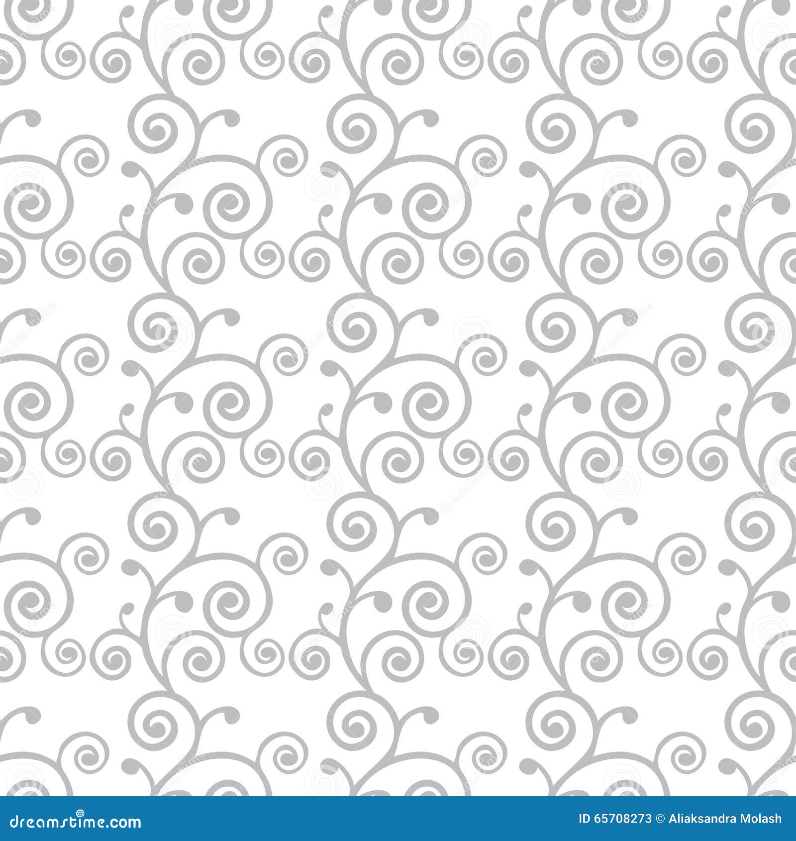 Abstract Monochrome Curve Seamless Pattern Stock Vector - Illustration ...