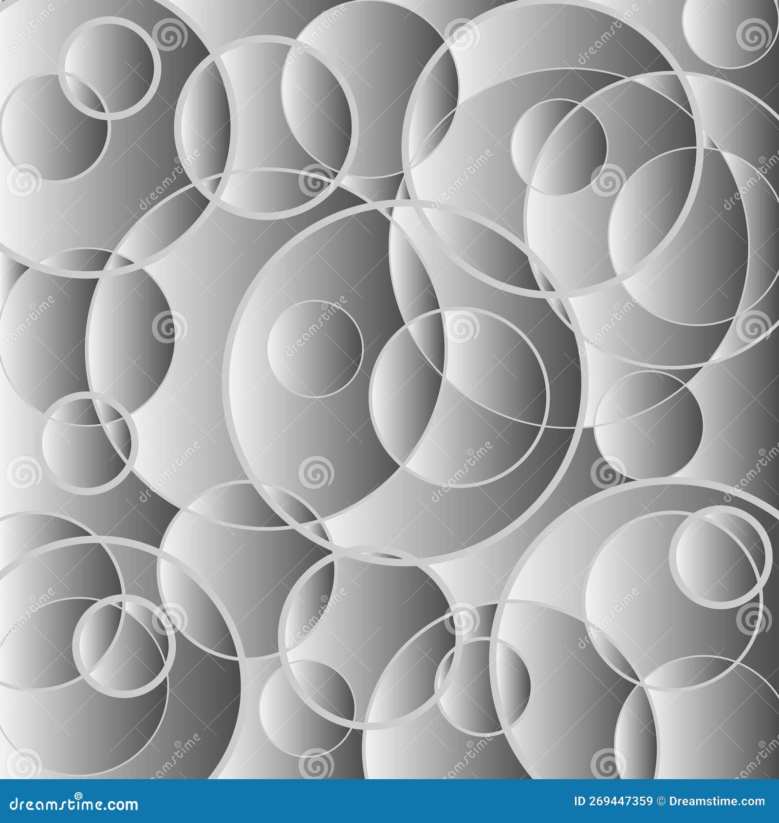 Abstract Monochrome Gradient Background with Circle-shaped Contour ...