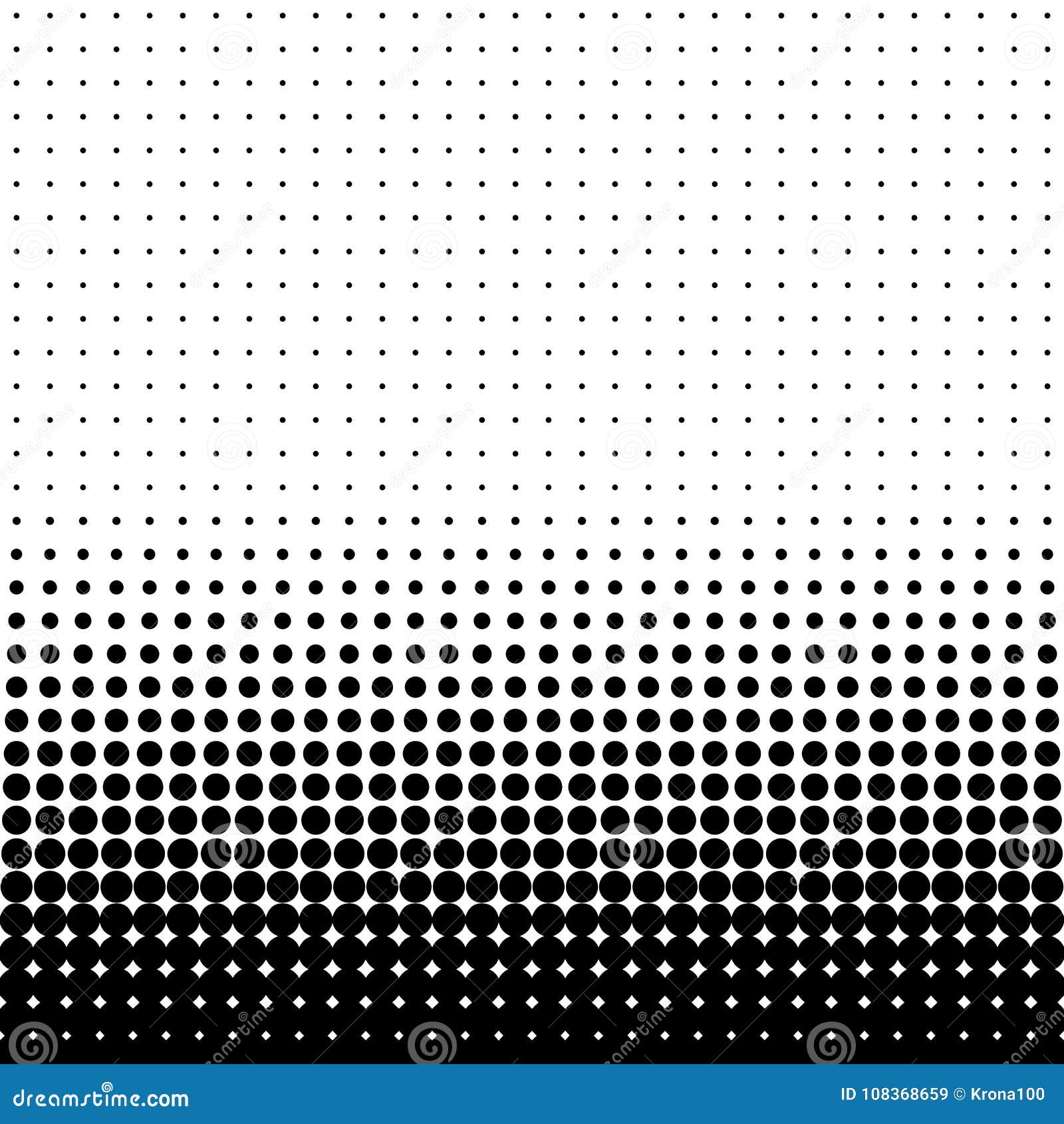 Abstract Halftone Seamless Border Stock Vector - Illustration of ...