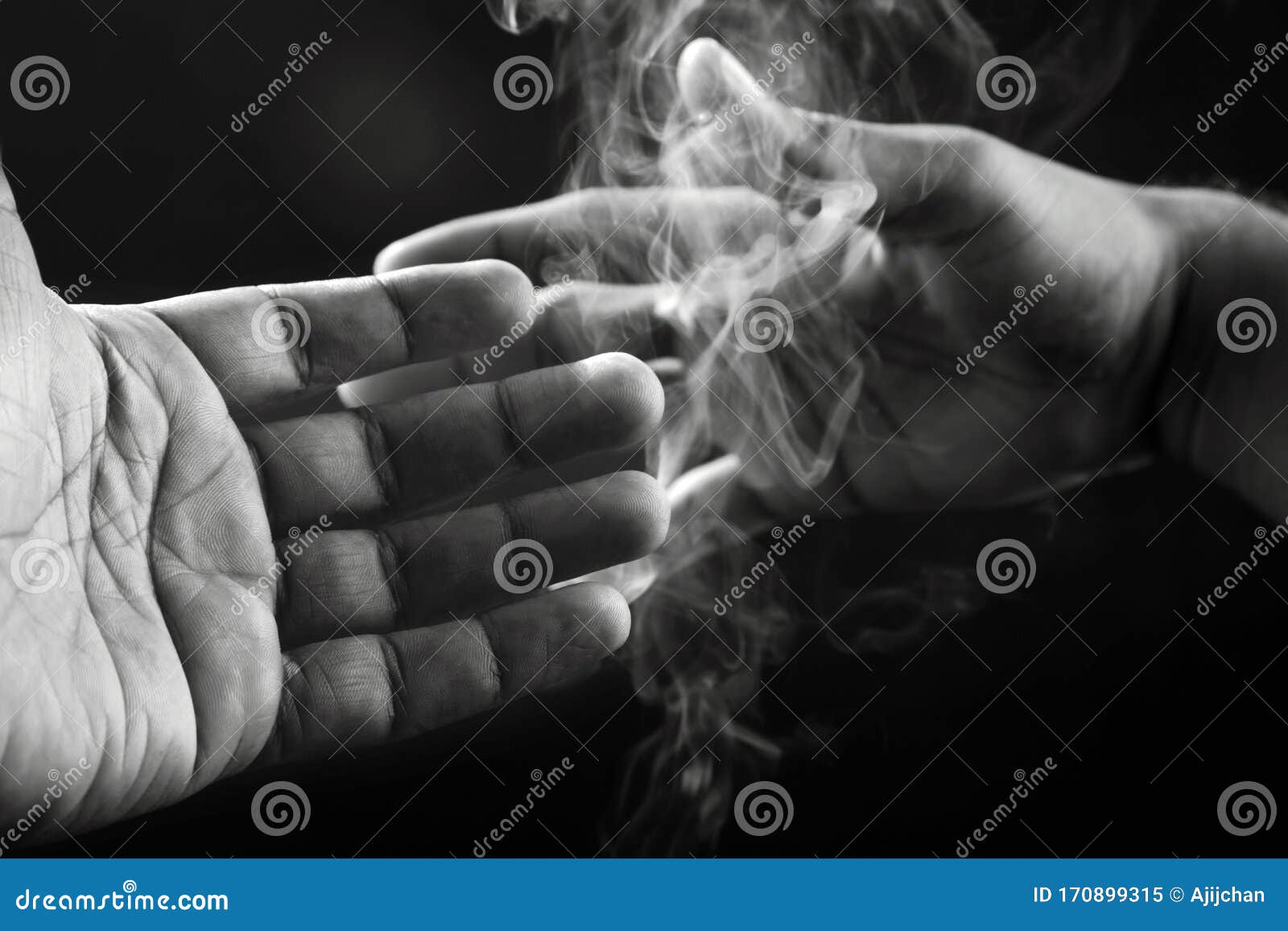 Image of hands and smoke stock image. Image of vintage - 170899315