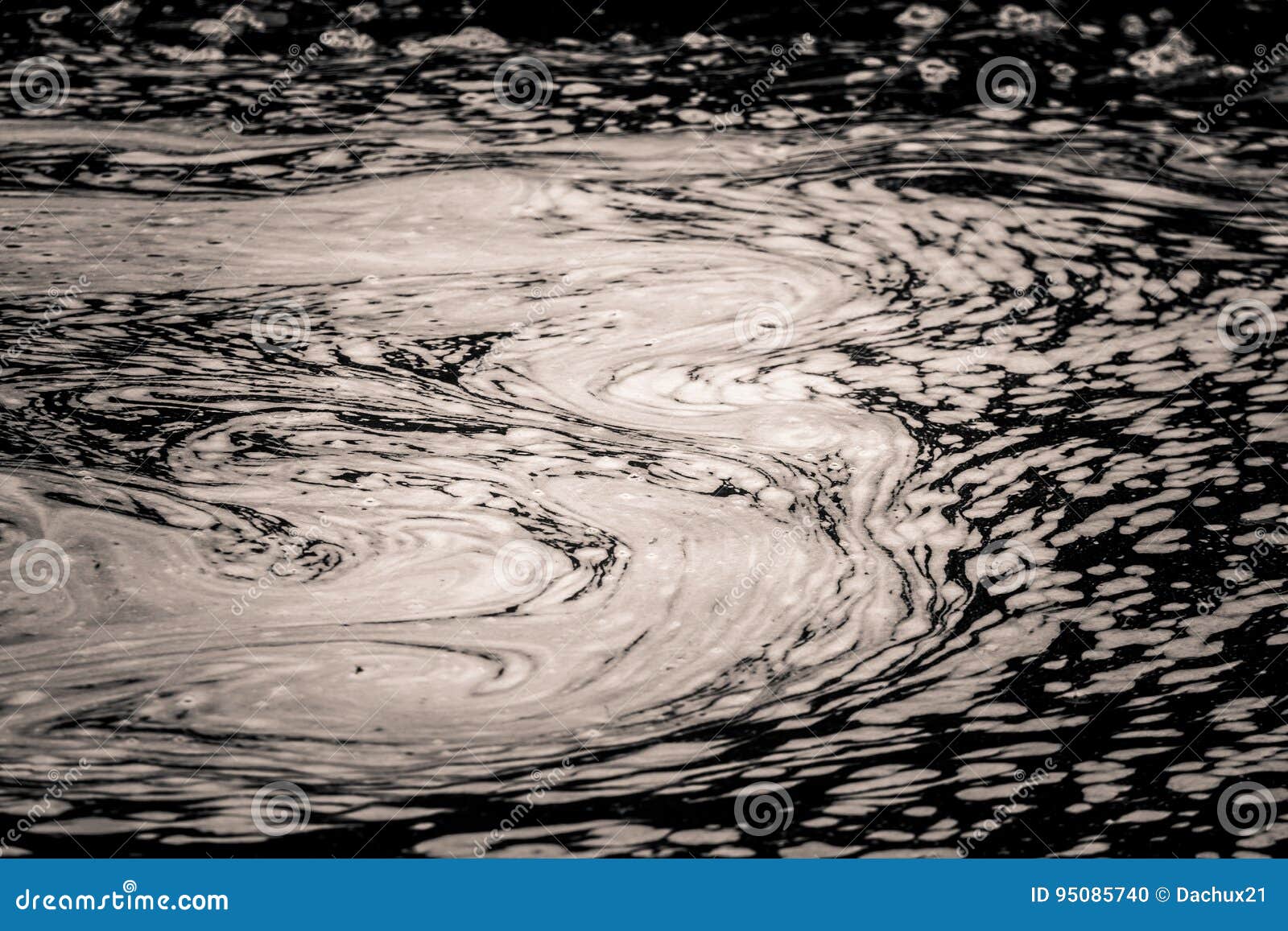 An Abstract, Monochrome Pattern of River Surface. Stock Photo - Image ...