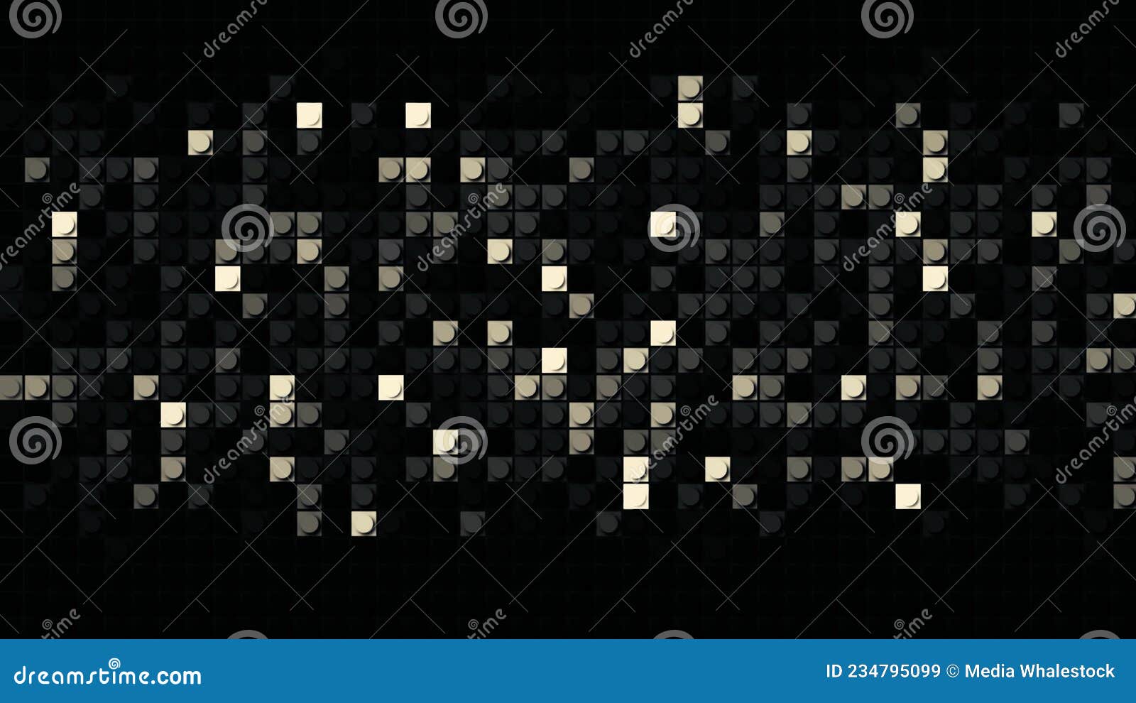 Abstract Monochrome Shimmering Mosaic Background Seamless Loop Motion Stock Video Video Of