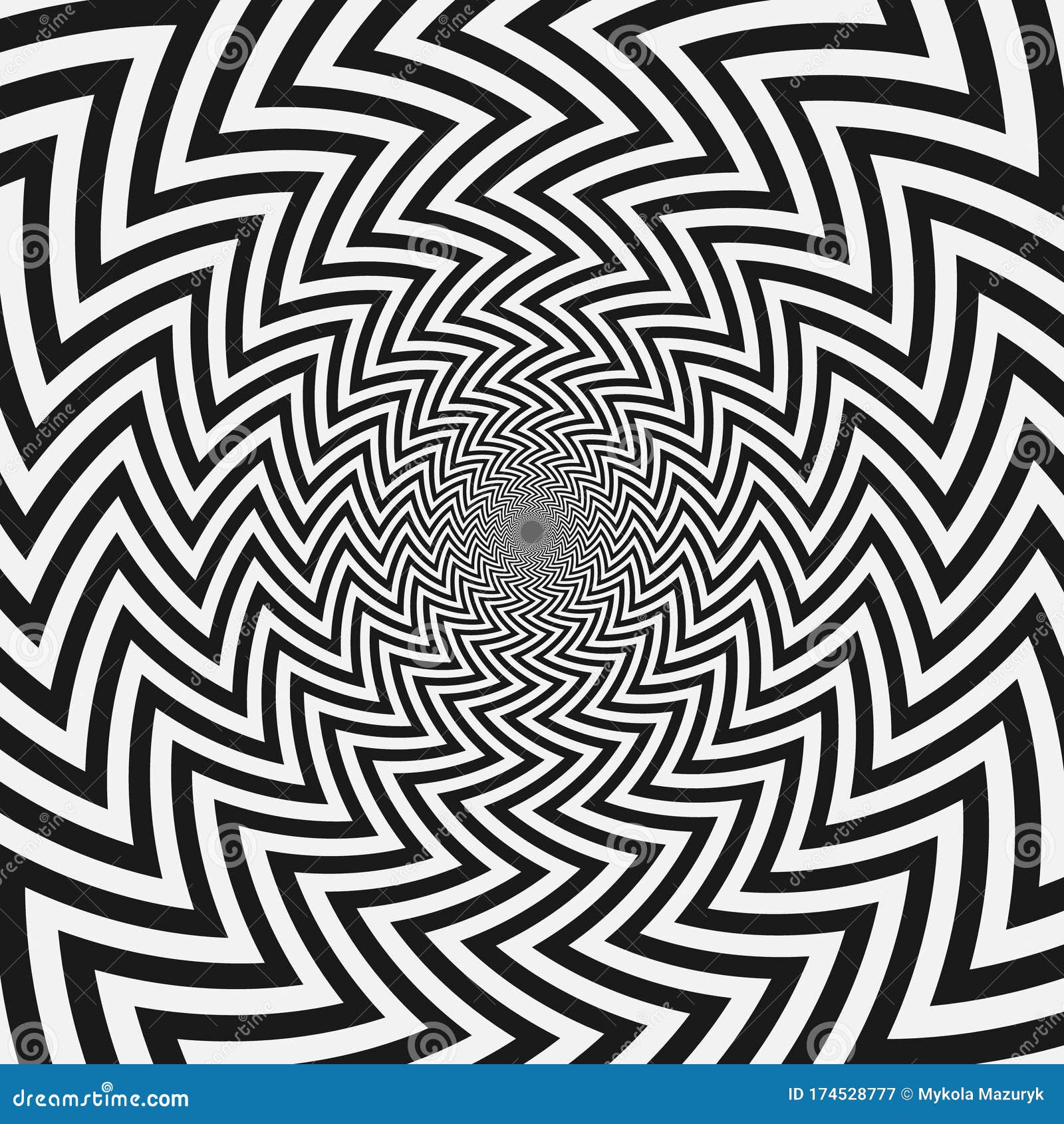 Abstract Monochrome Stripes Background. Optical Illusion Design Stock ...