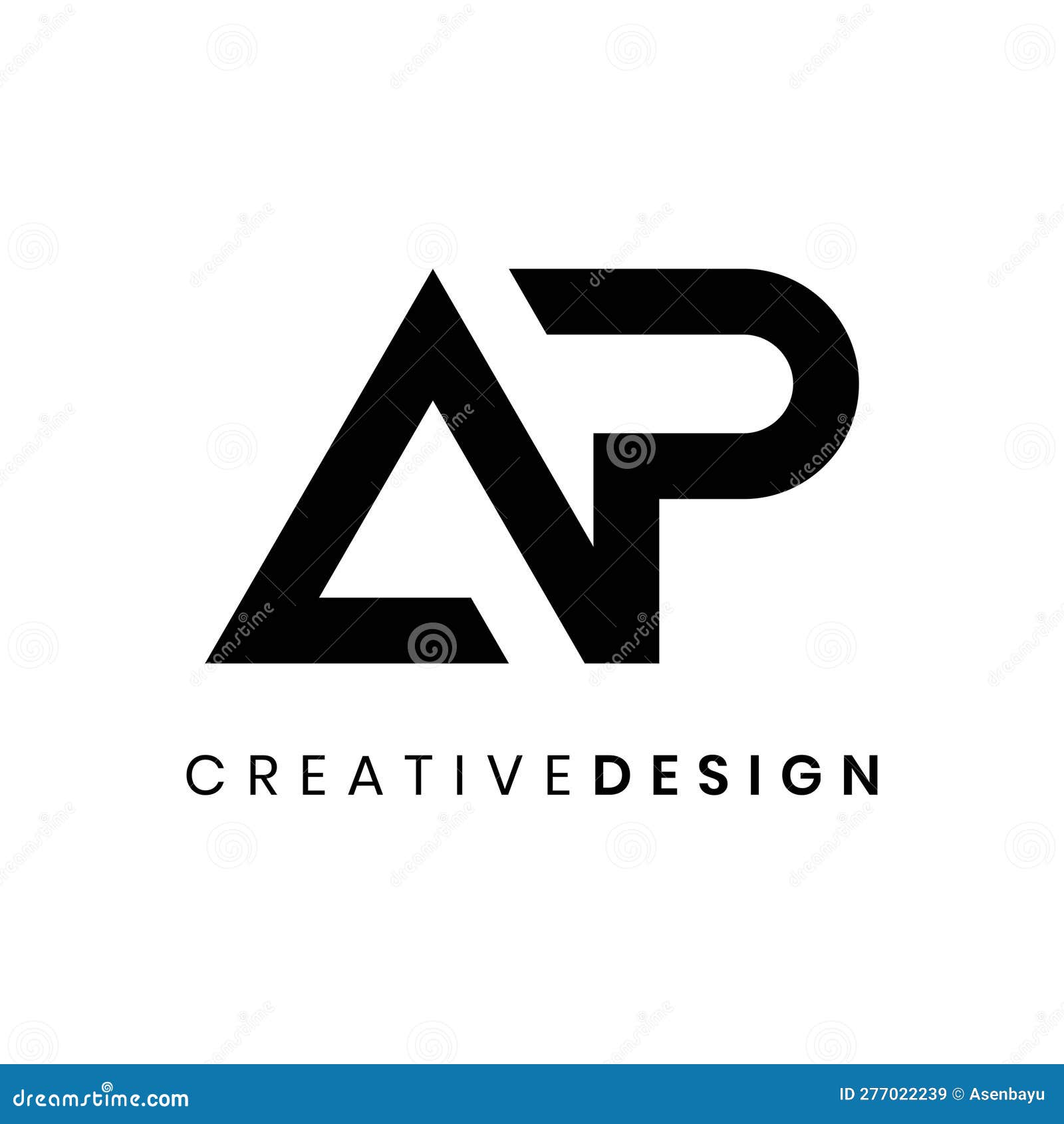 Abstract Modern Monogram Letter AP Logo Design Vector Illustration ...