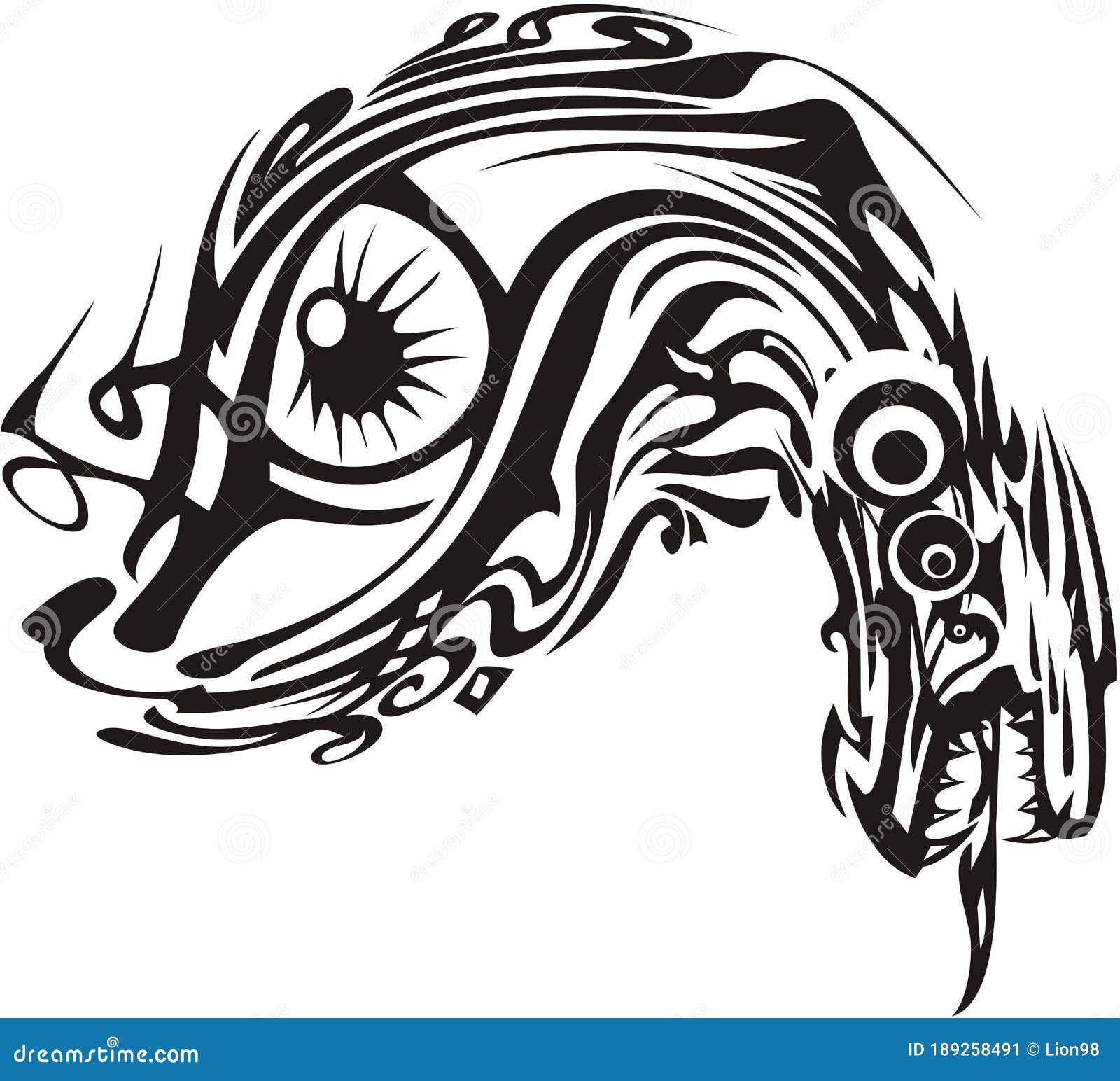 Abstract Monster Eye Isolated on White Stock Vector - Illustration of ...