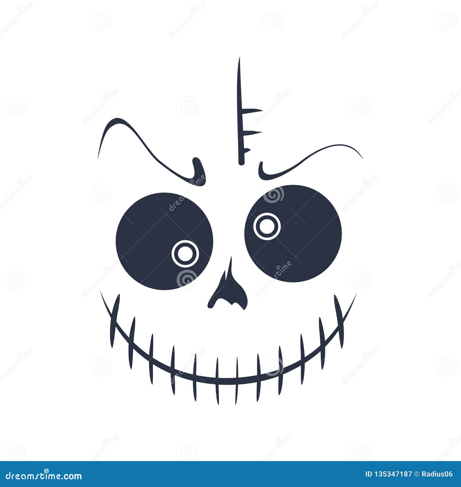Evil Laugh Emoticon Cartoon Vector | CartoonDealer.com #71113643