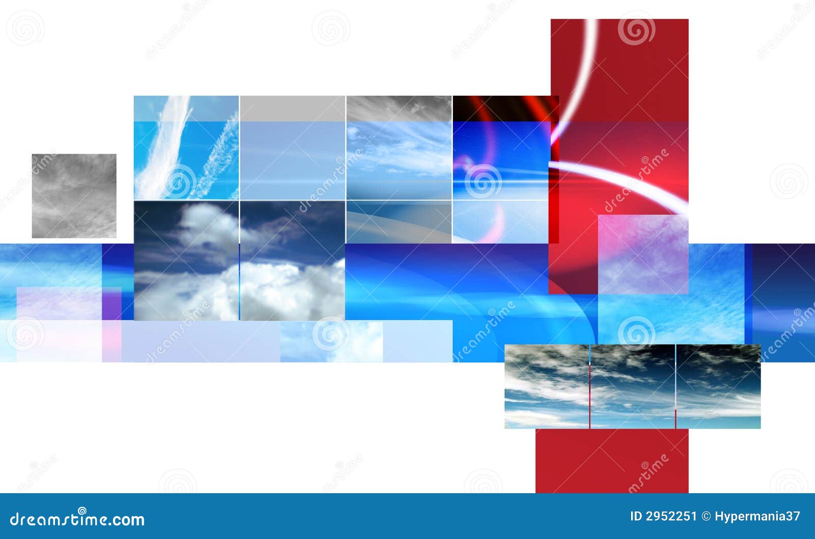 Abstract montage design stock illustration. Illustration of cubes - 2952251