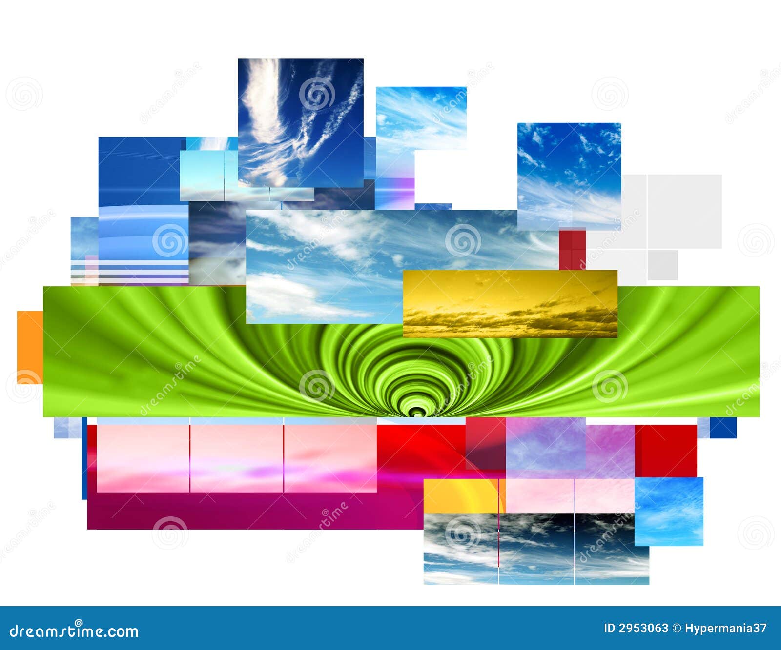 Abstract montage design stock illustration. Illustration of corporate ...