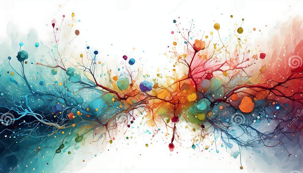 Abstract Mood of Connection Background on White Backgrounds Stock ...